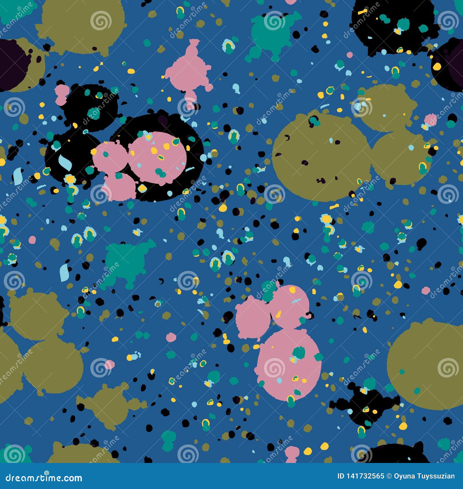 Spatter and Dots Pattern Design, Vector Illustration Background Stock ...