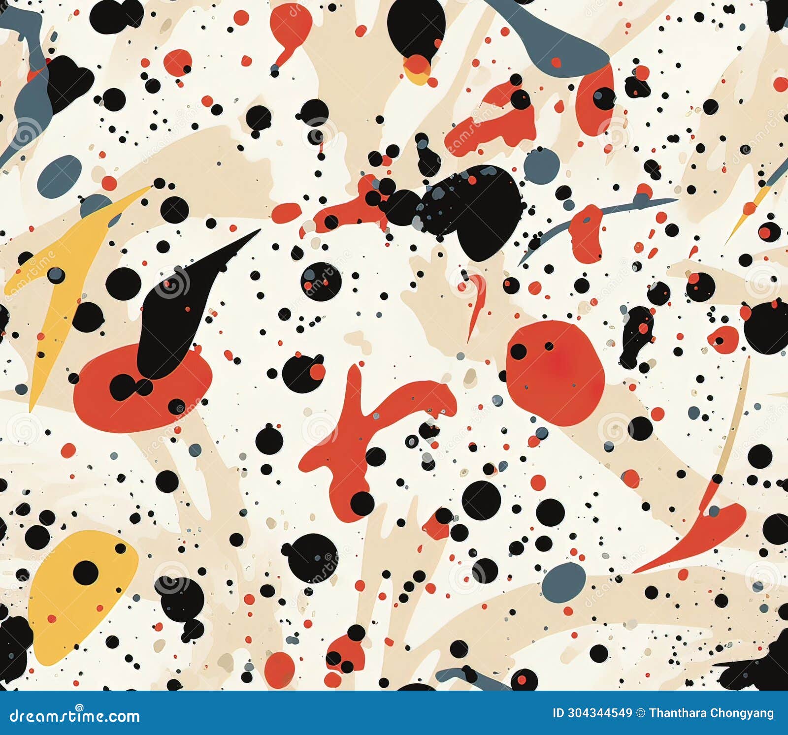 Spatter, Fabric Pattern, Seamless Pattern. Stock Illustration ...