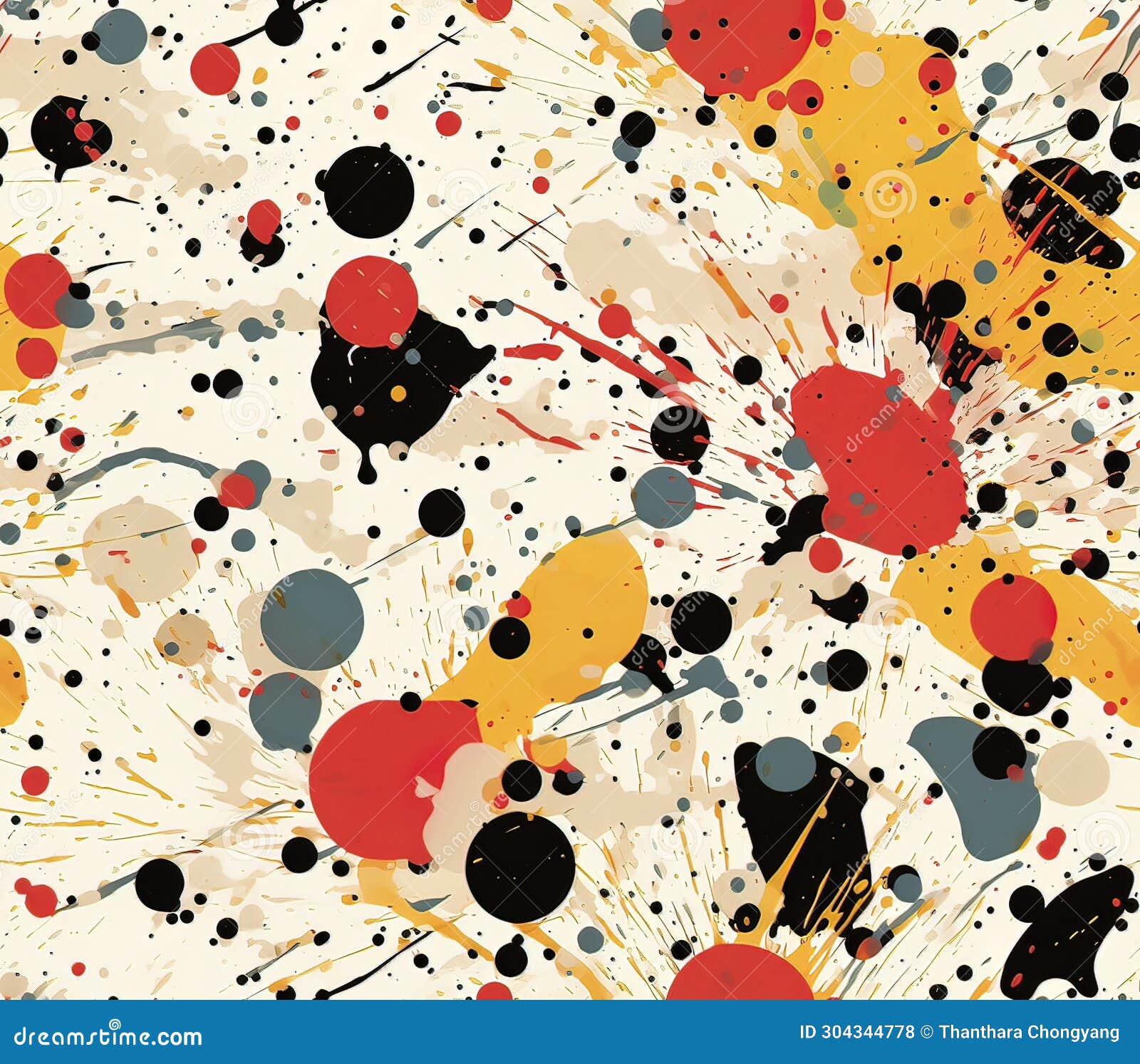 Spatter, Fabric Pattern, Seamless Pattern. Stock Illustration ...