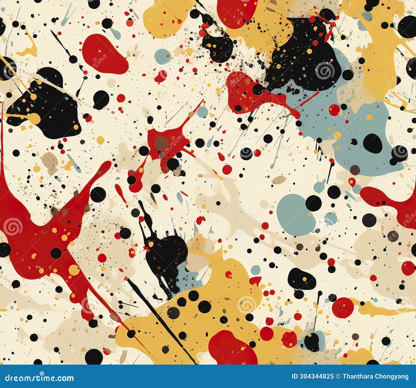 Spatter, Fabric Pattern, Seamless Pattern. Stock Illustration ...