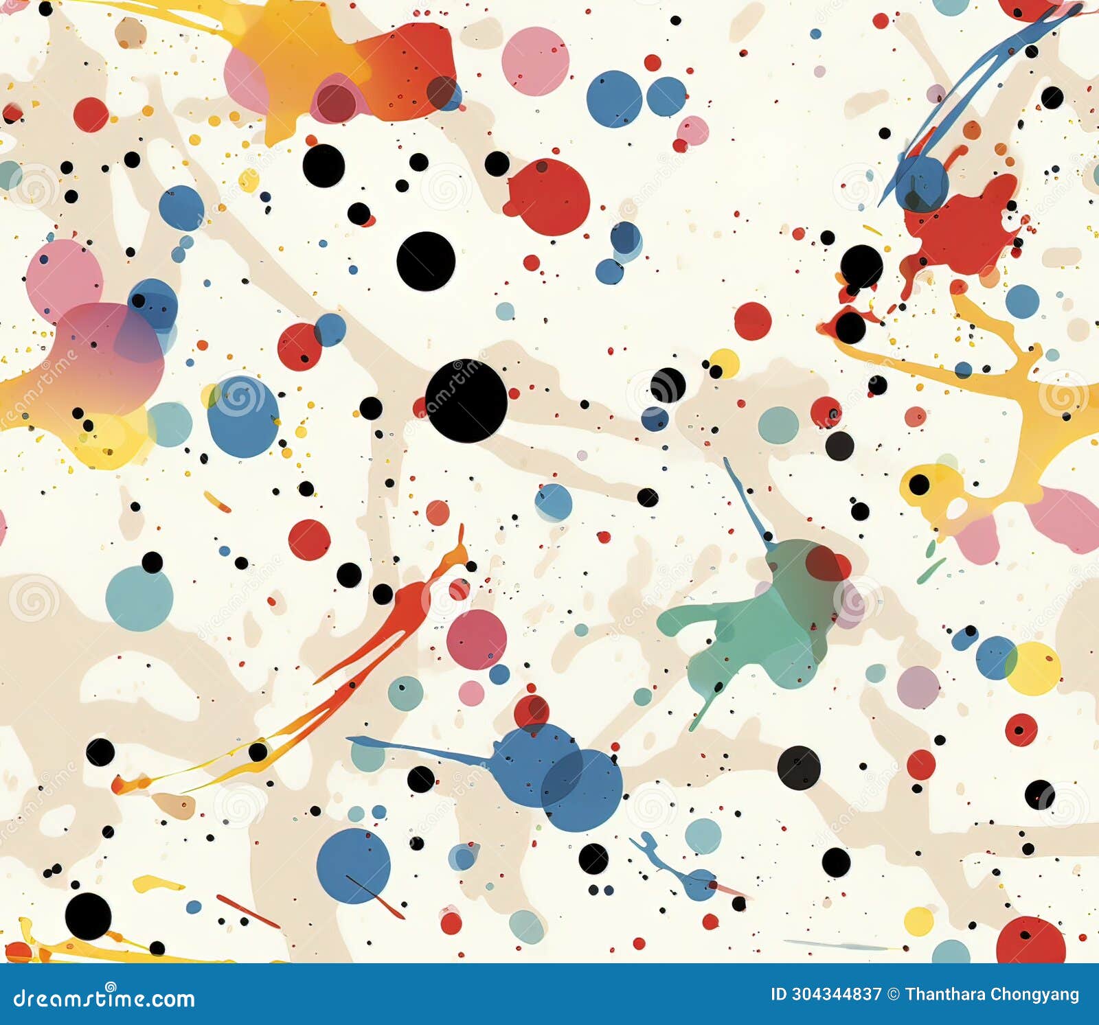 Spatter, Fabric Pattern, Seamless Pattern. Stock Illustration ...