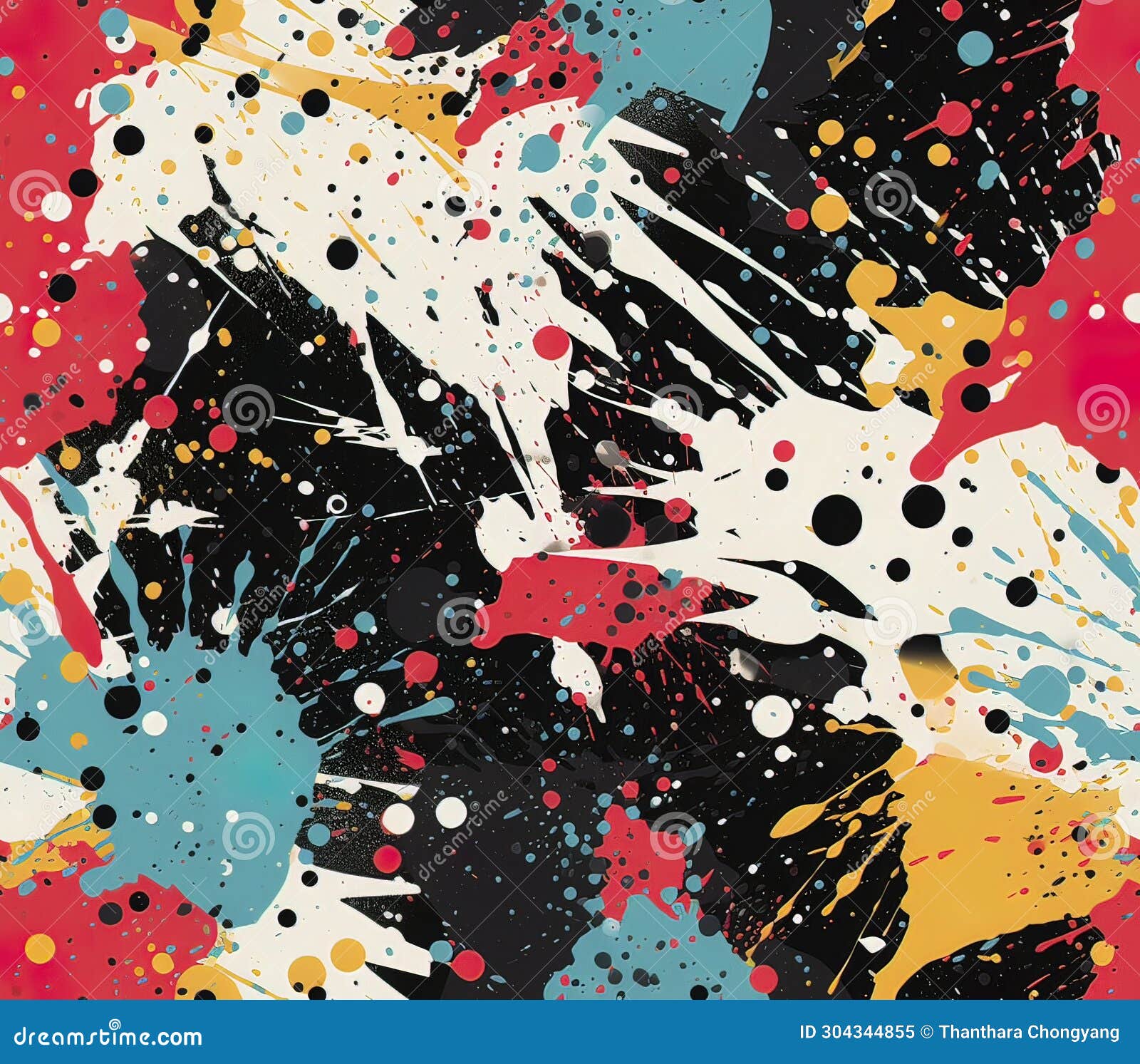 Spatter, Fabric Pattern, Seamless Pattern. Stock Illustration ...