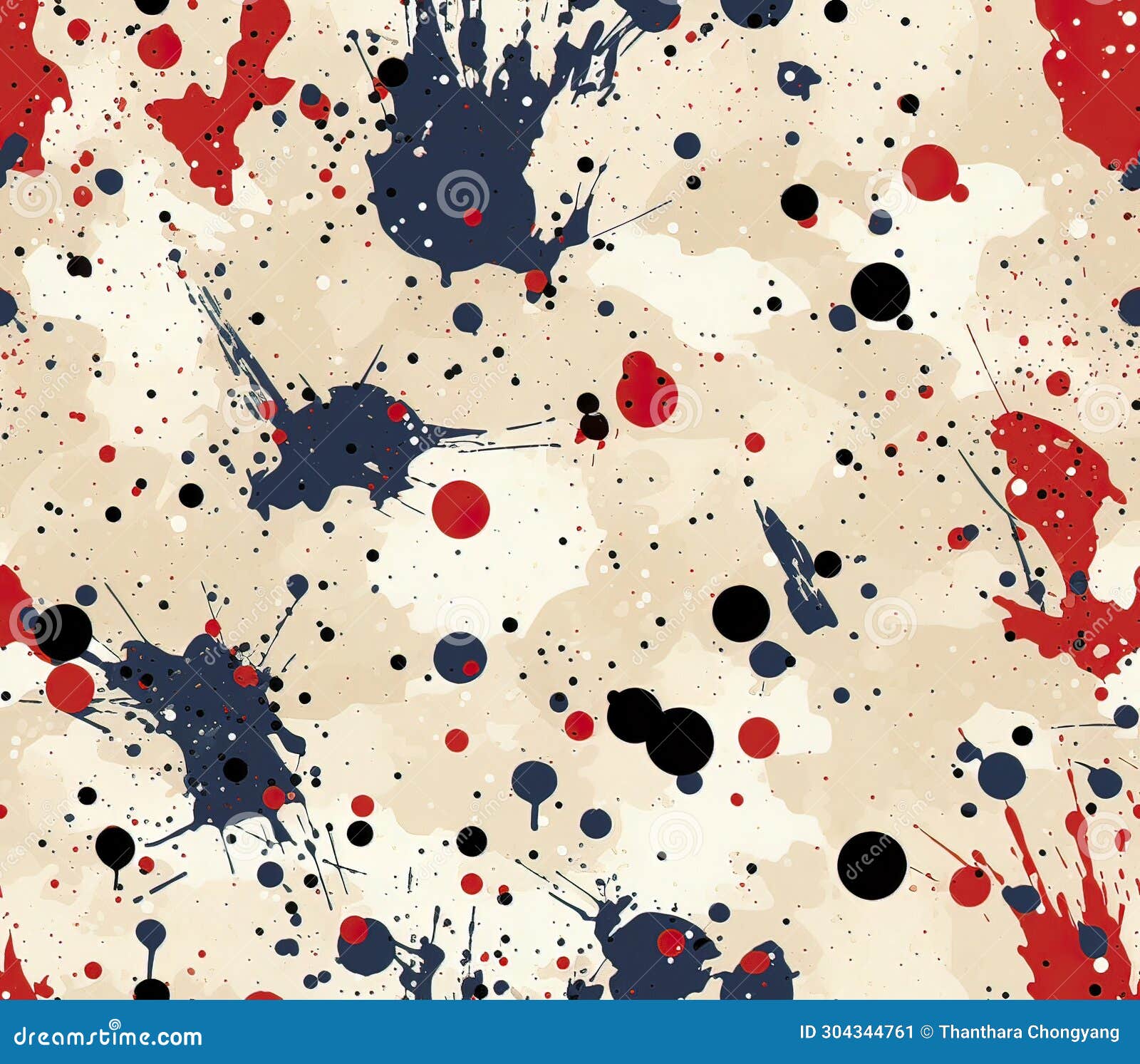 Spatter, Fabric Pattern, Seamless Pattern. Stock Illustration ...