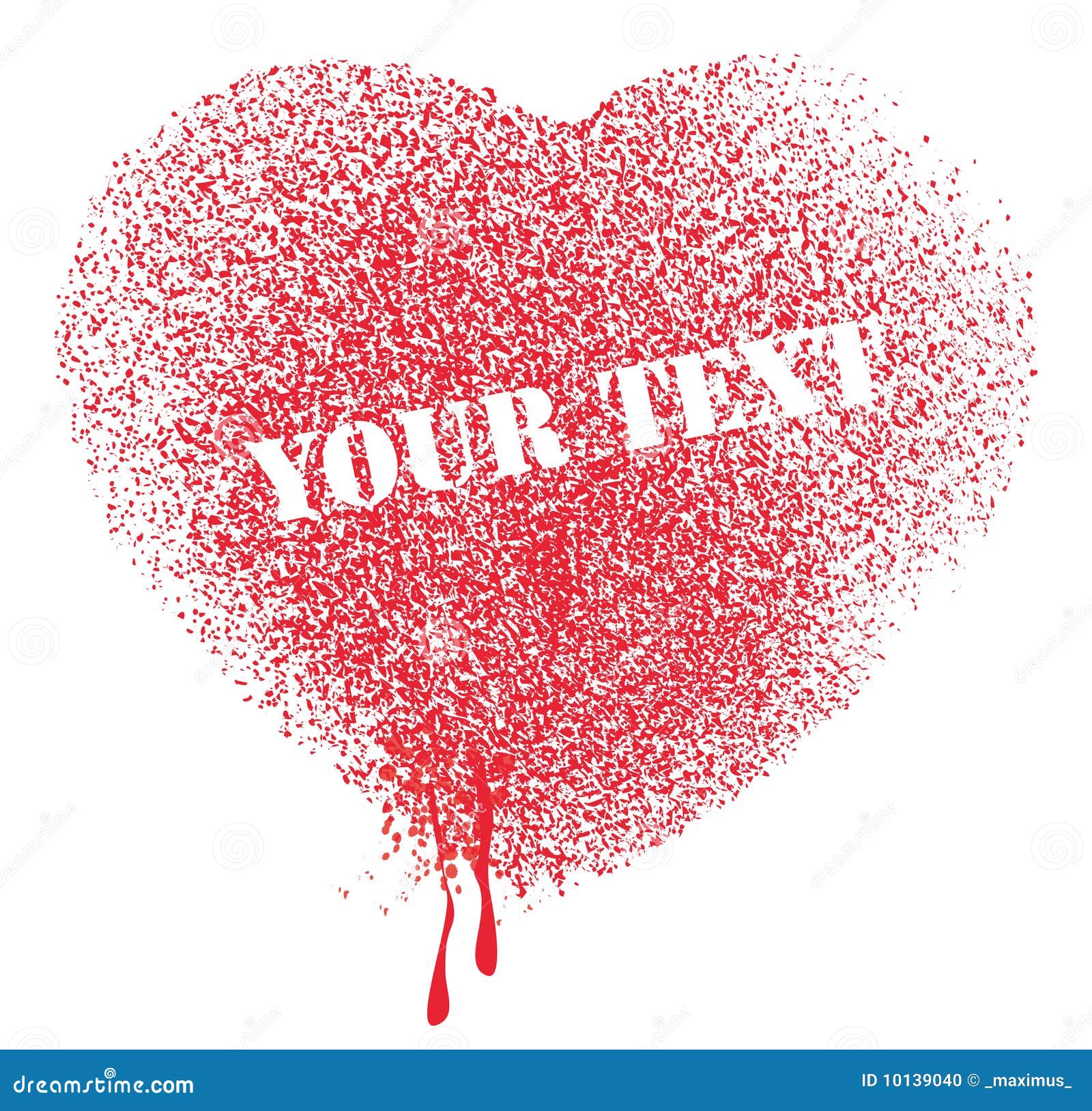 Spatter heart vector stock vector. Illustration of banner - 10139040