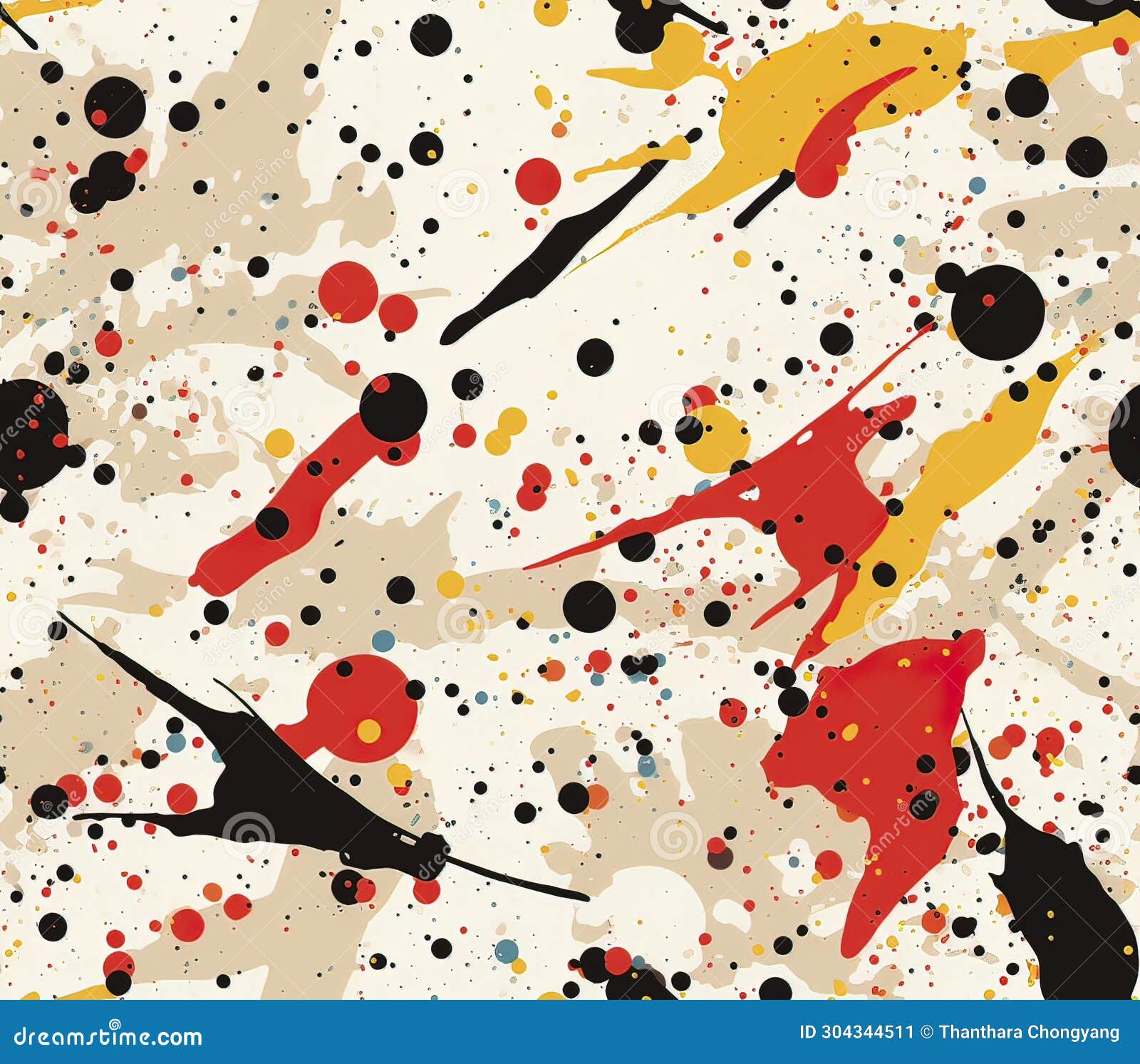 Spatter, Fabric Pattern, Seamless Pattern. Stock Illustration ...