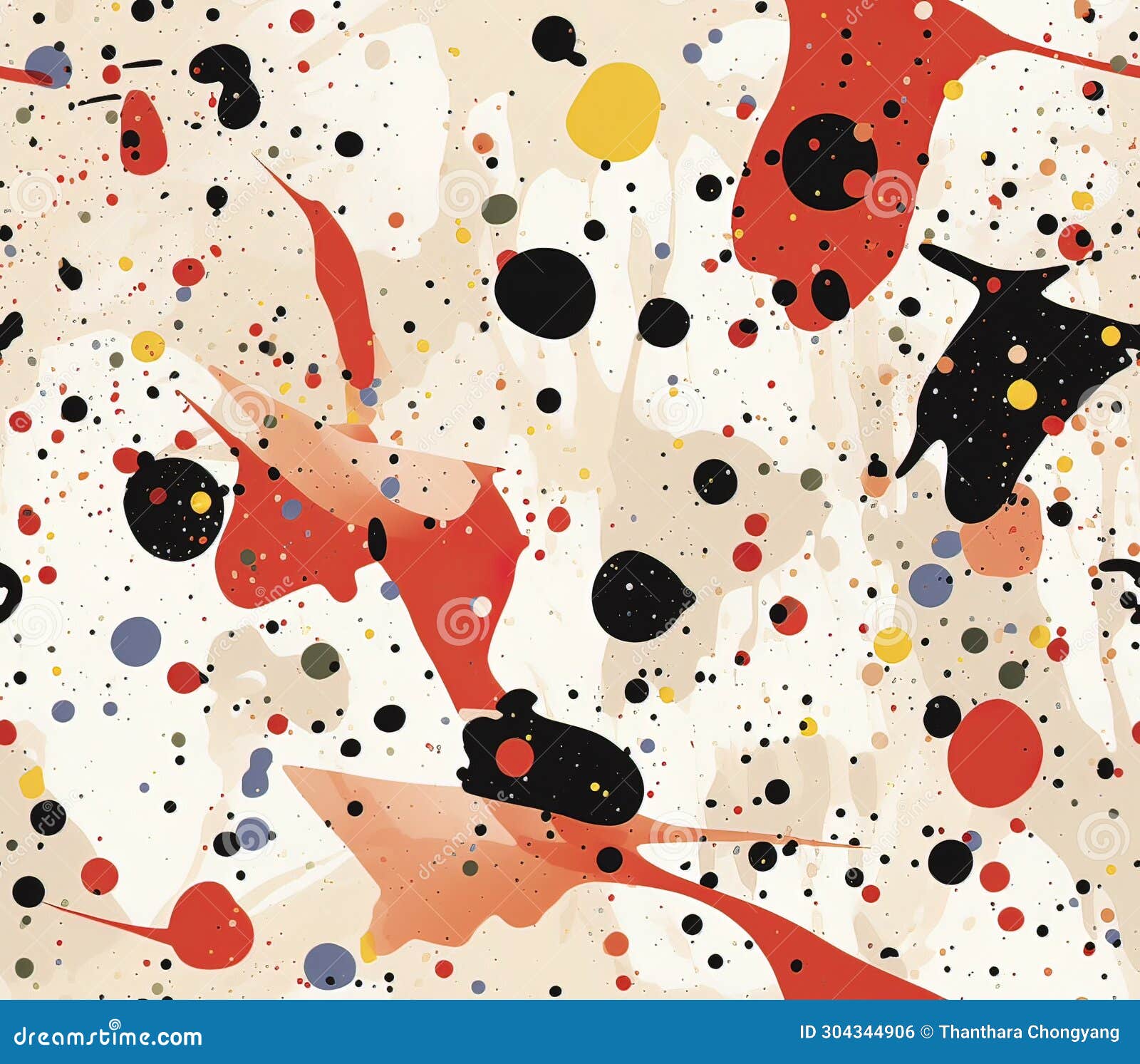 Spatter, Fabric Pattern, Seamless Pattern. Stock Illustration ...