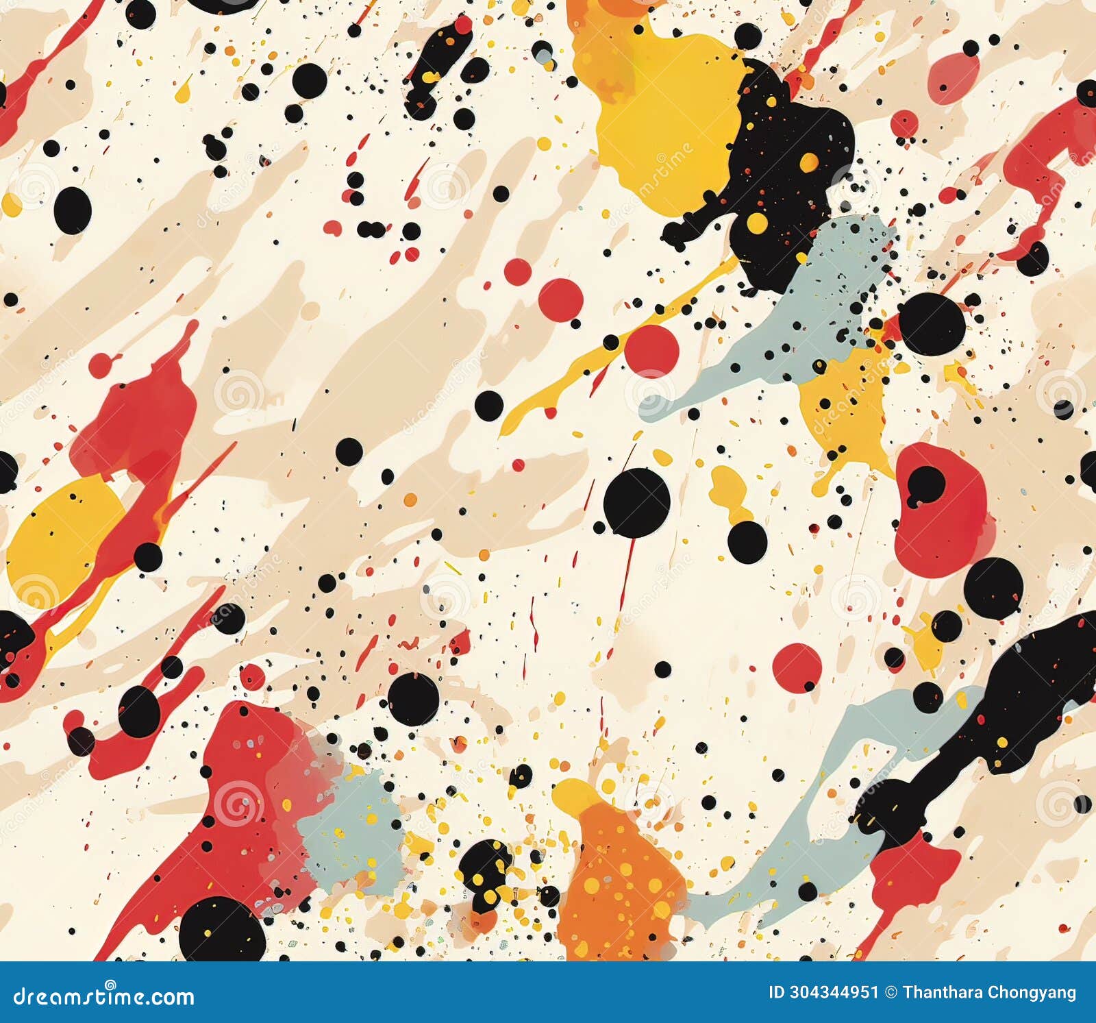Spatter, Fabric Pattern, Seamless Pattern. Stock Illustration ...