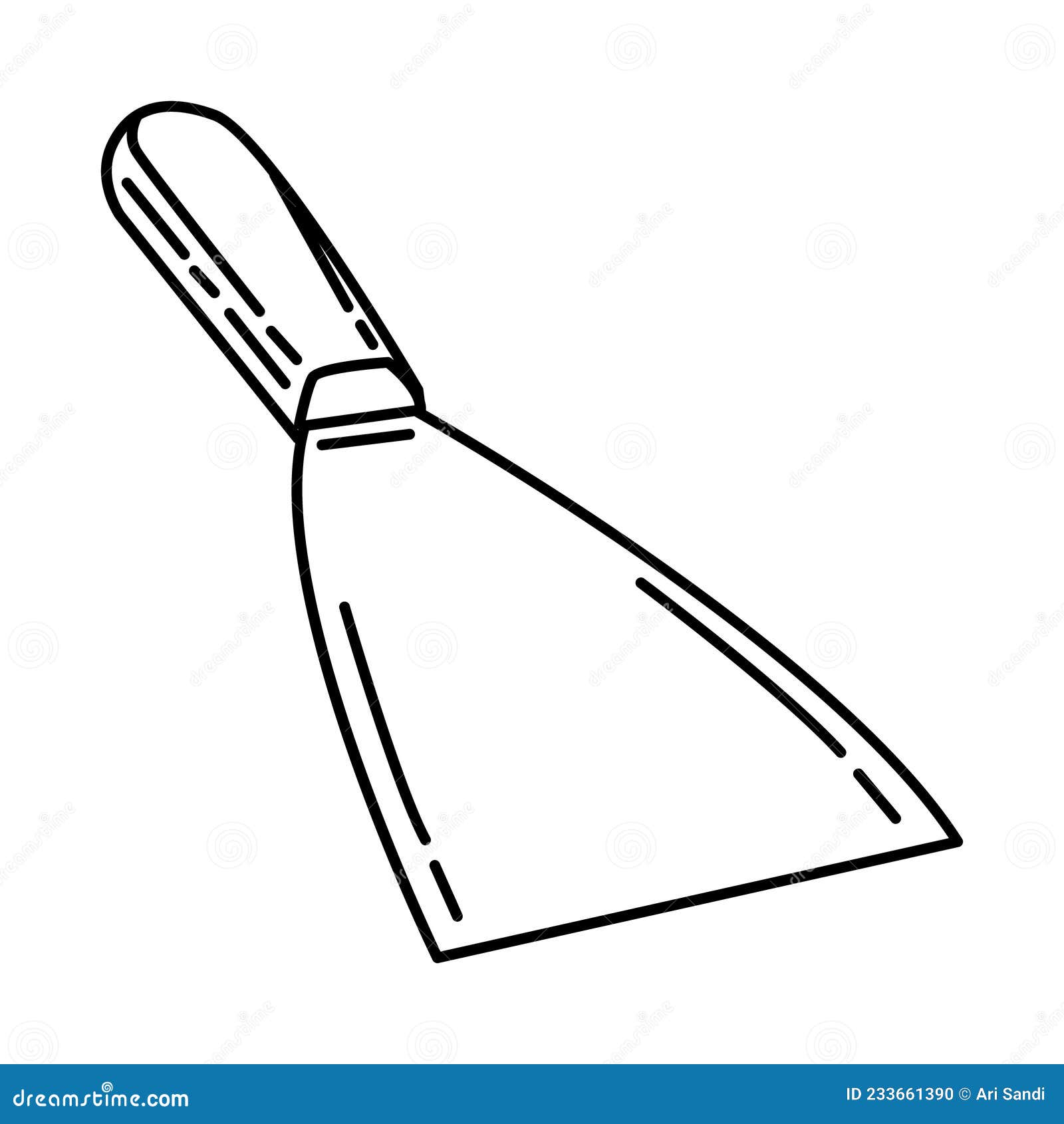 Spatula Icon. Doodle Hand Drawn or Outline Icon Style Stock Vector ...
