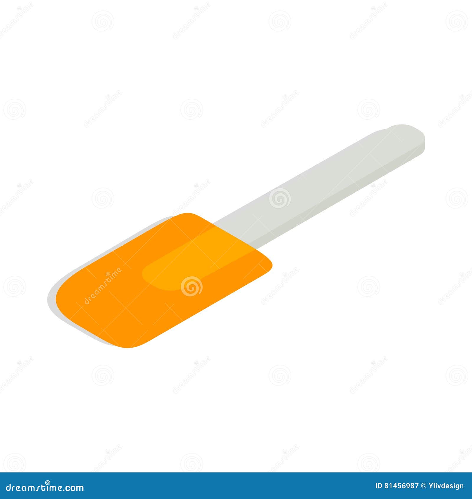Spatula Icon, Isometric 3d Style Stock Vector - Illustration of kitchen ...