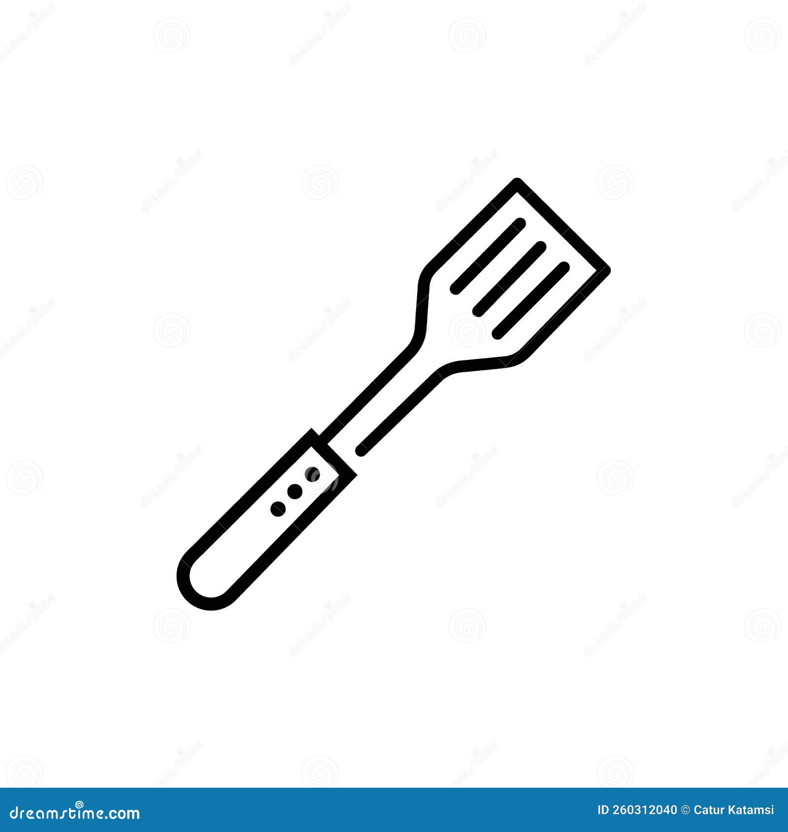 Spatula icon logo vector stock illustration. Illustration of isolated ...