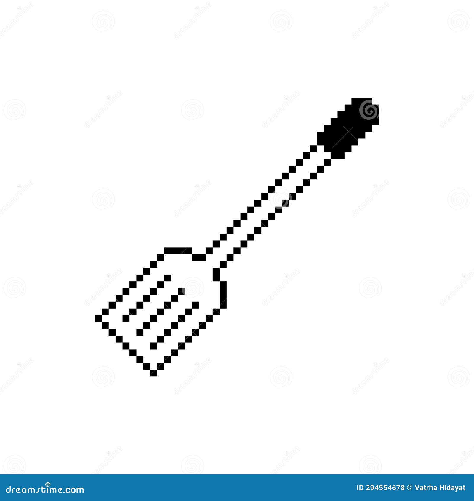 Spatula Logo Icon in Pixel Art Stock Vector - Illustration of knife ...