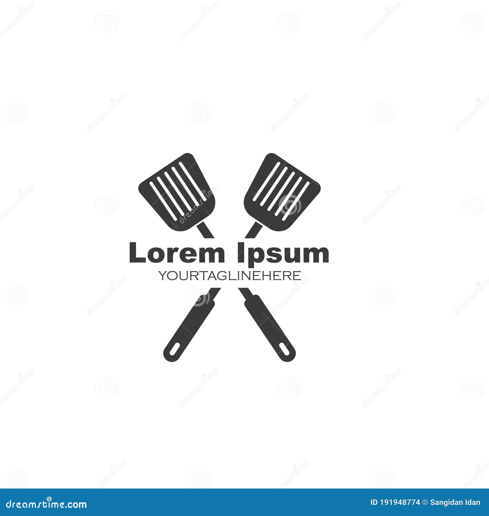 Spatula Logo Icon Vector Illustration Stock Vector - Illustration of ...