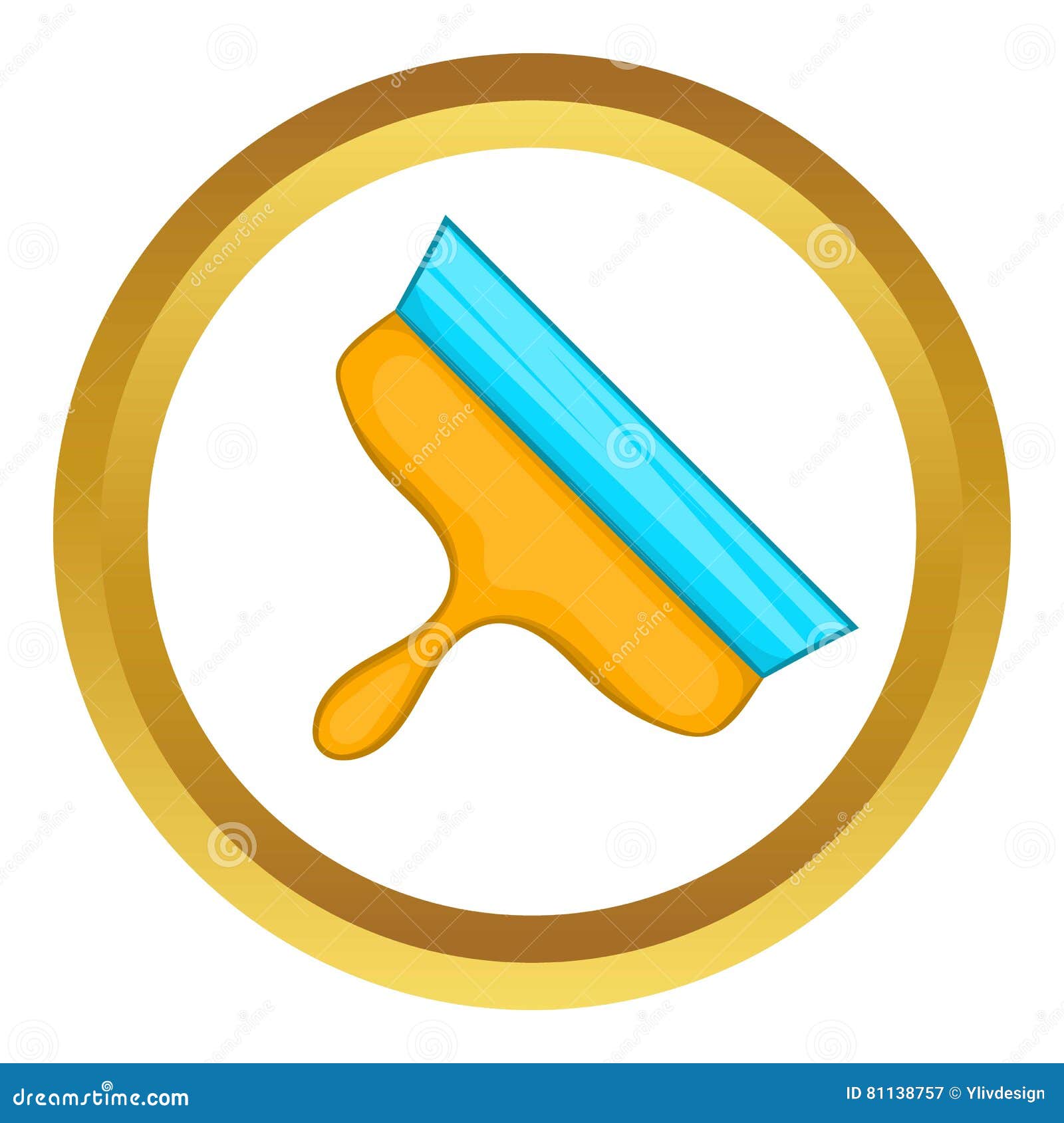 Spatula vector icon stock vector. Illustration of builder - 81138757