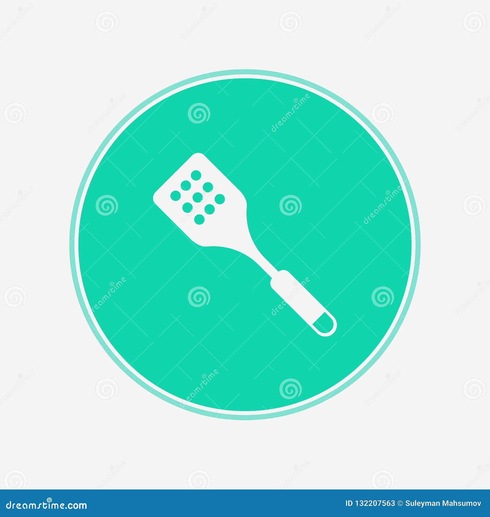 Spatula Vector Icon Sign Symbol Stock Vector - Illustration of barbecue ...