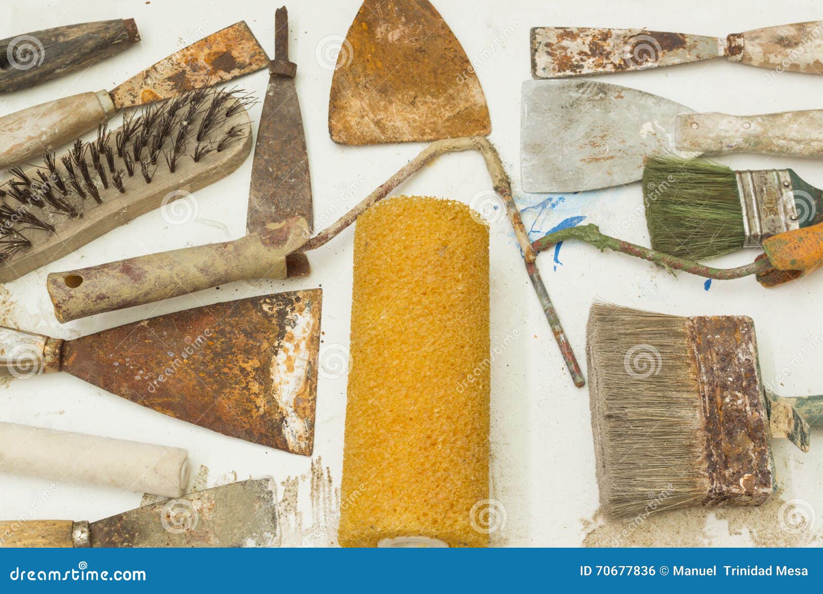 Spatulas stock photo. Image of equipment, working, construction - 70677836