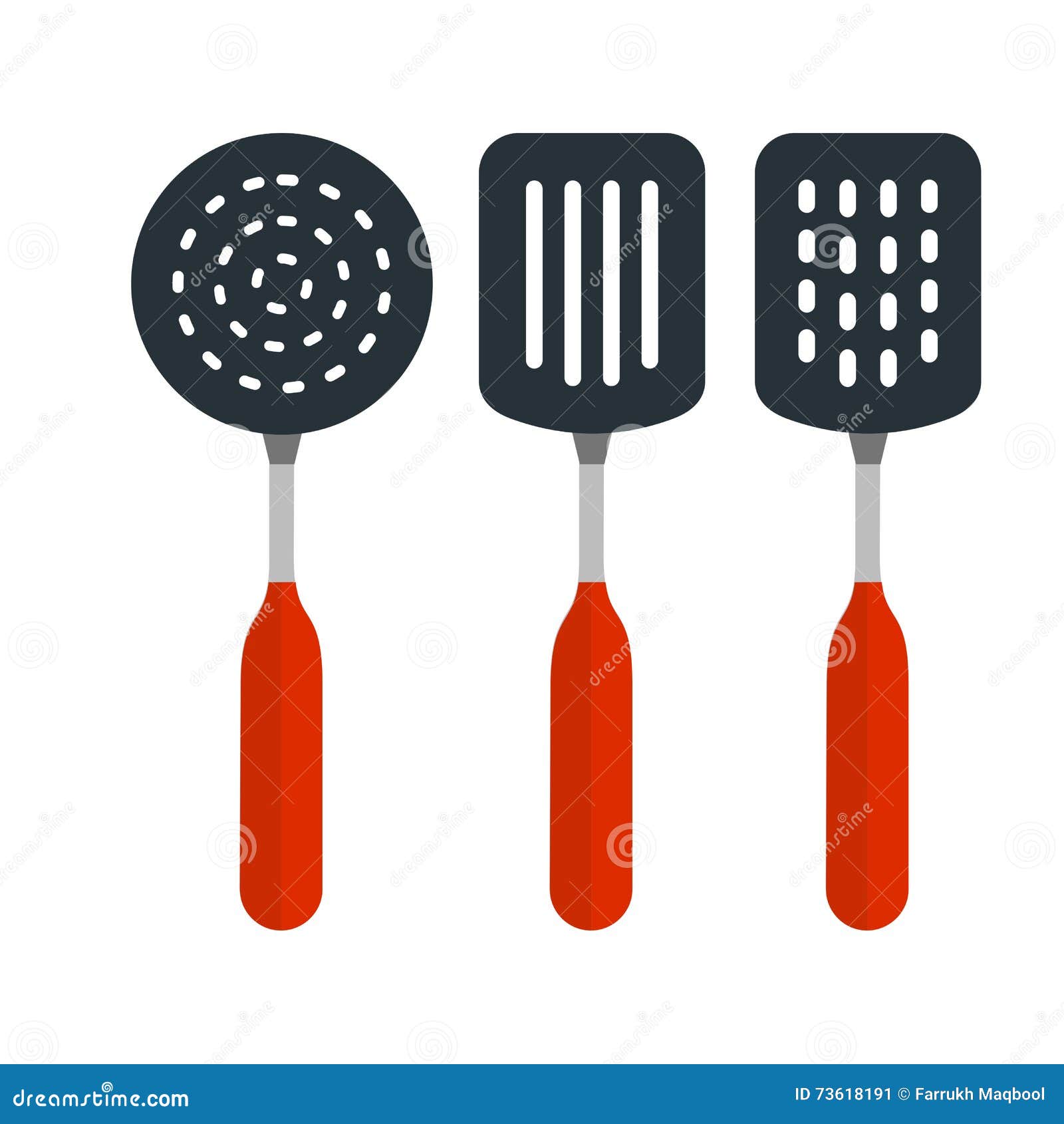 Spatulas stock vector. Illustration of cooking, icon - 73618191