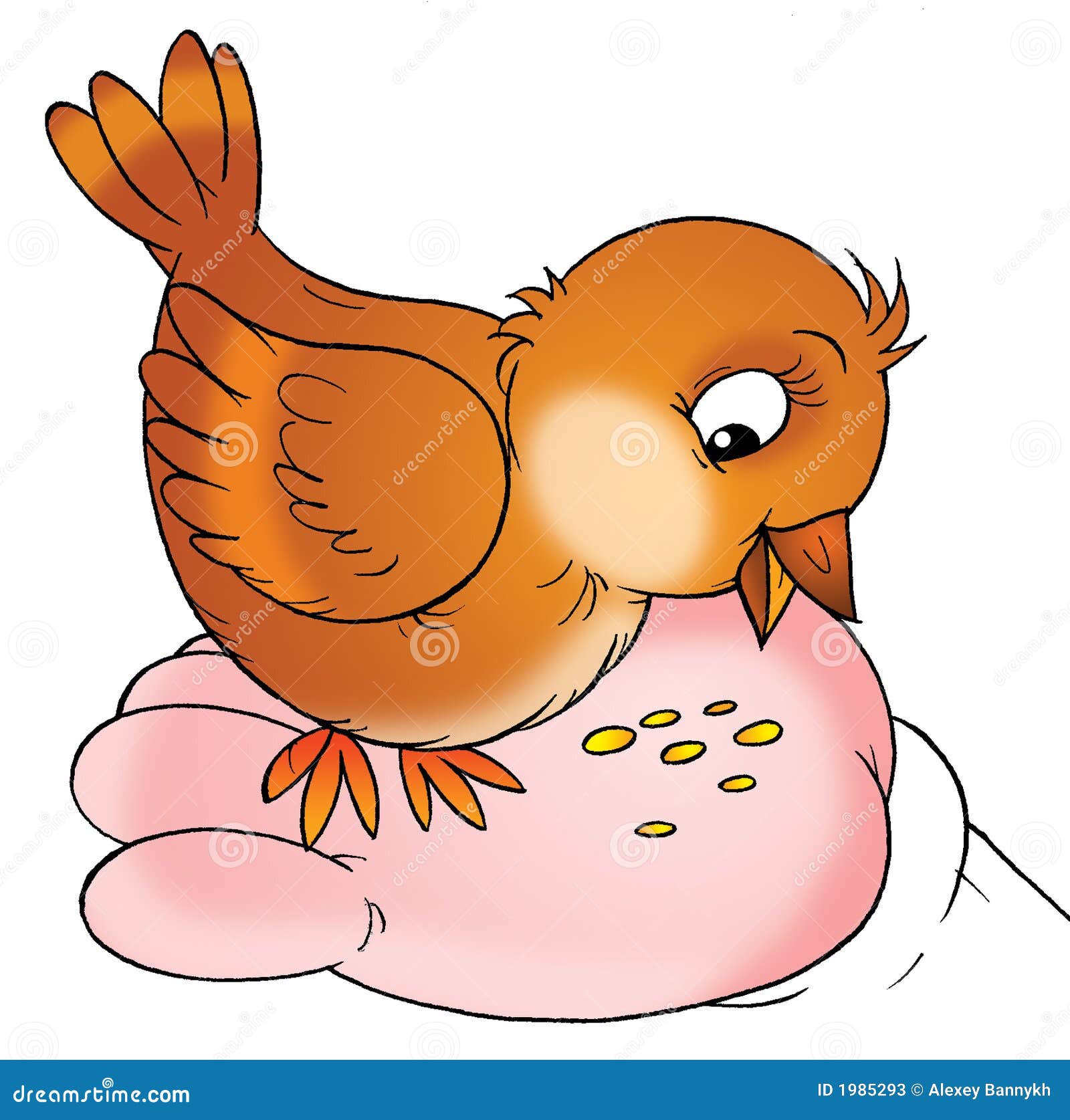 Spatz stock abbildung. Illustration von tier, gezeichnet - 1985293