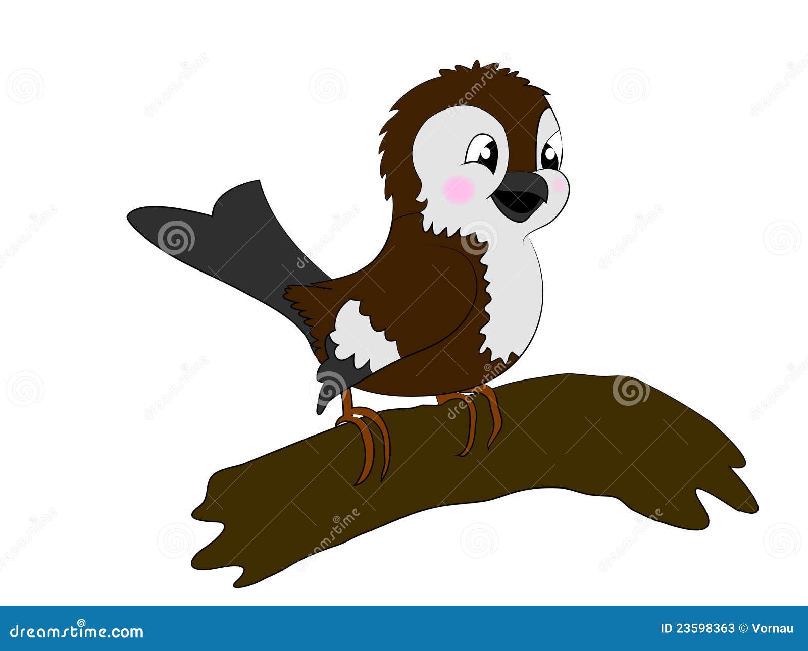 Spatz vektor abbildung. Illustration von kind, piepmatz - 23598363