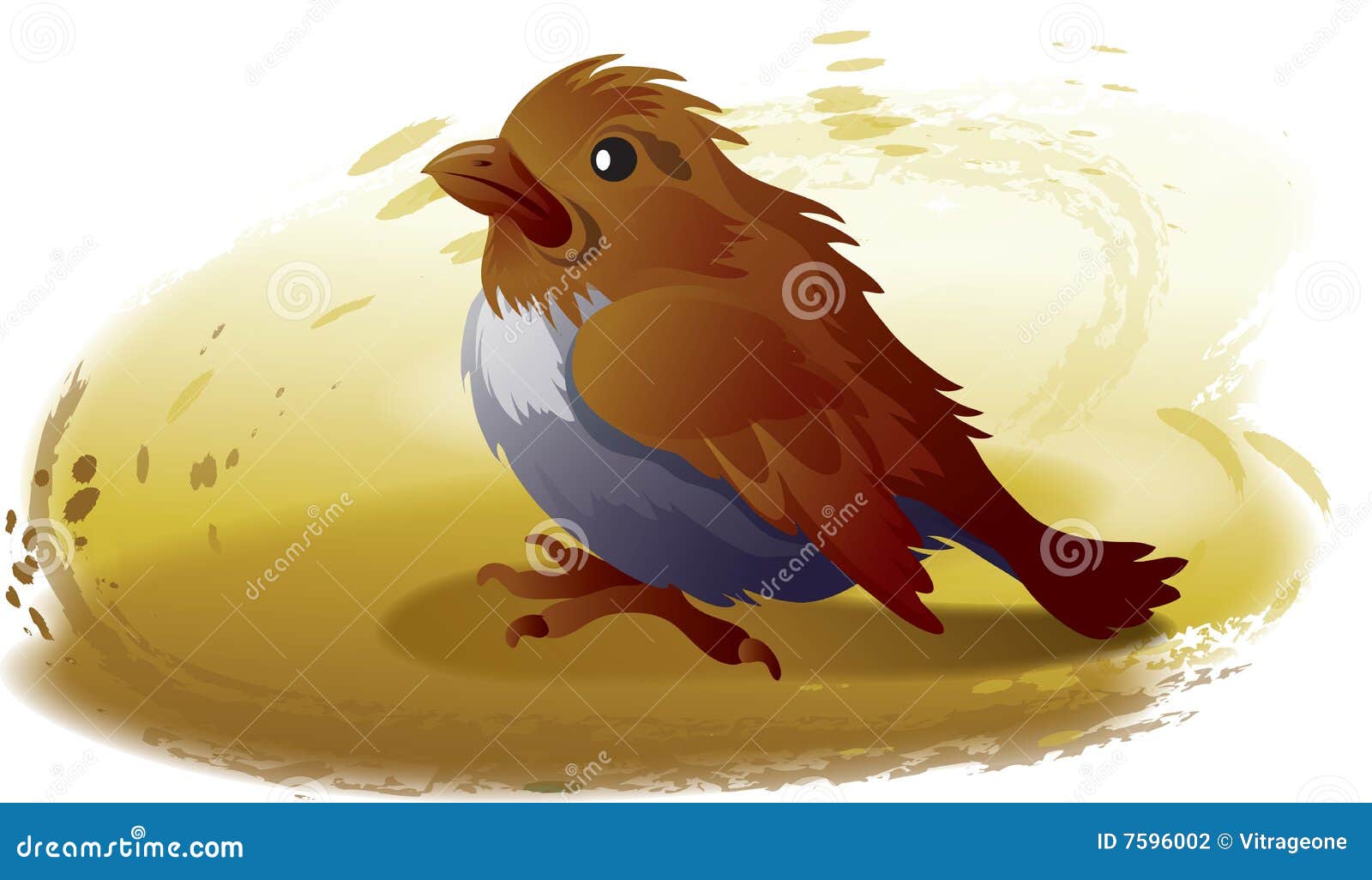 Spatz vektor abbildung. Illustration von freundlich, sonne - 7596002