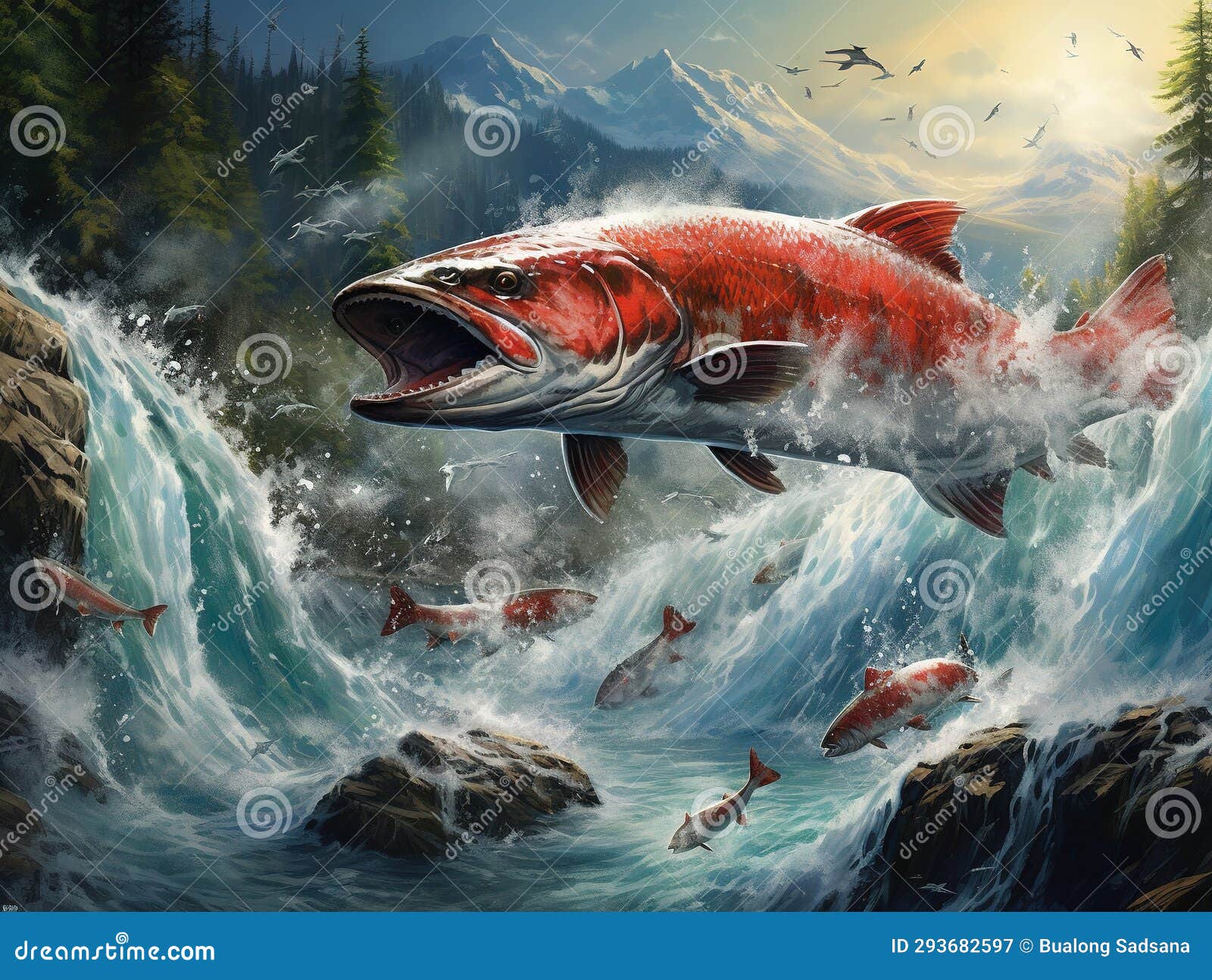 Spawn stock illustration. Illustration of food, alaska - 293682597