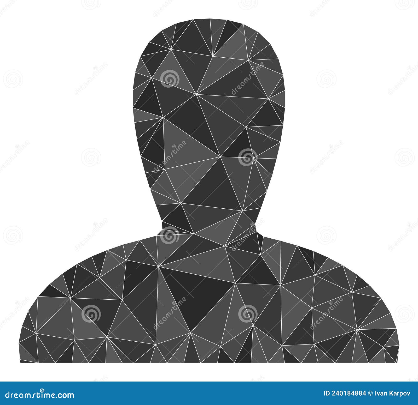Spawn Persona Triangle Mocaic Icon Stock Vector - Illustration of ...