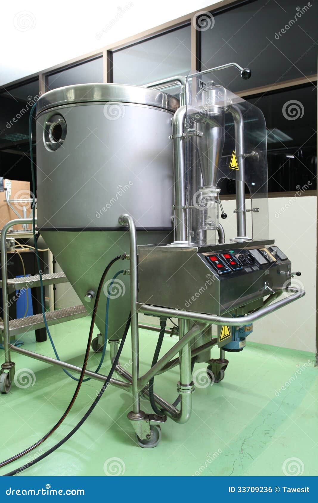 Spay Dry Jet in Pharmaceutical Stock Photo - Image of equipment ...