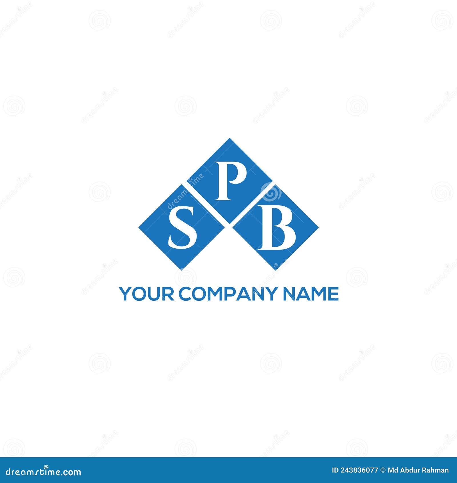 SPB Letter Logo Design on White Background. SPB Creative Initials ...
