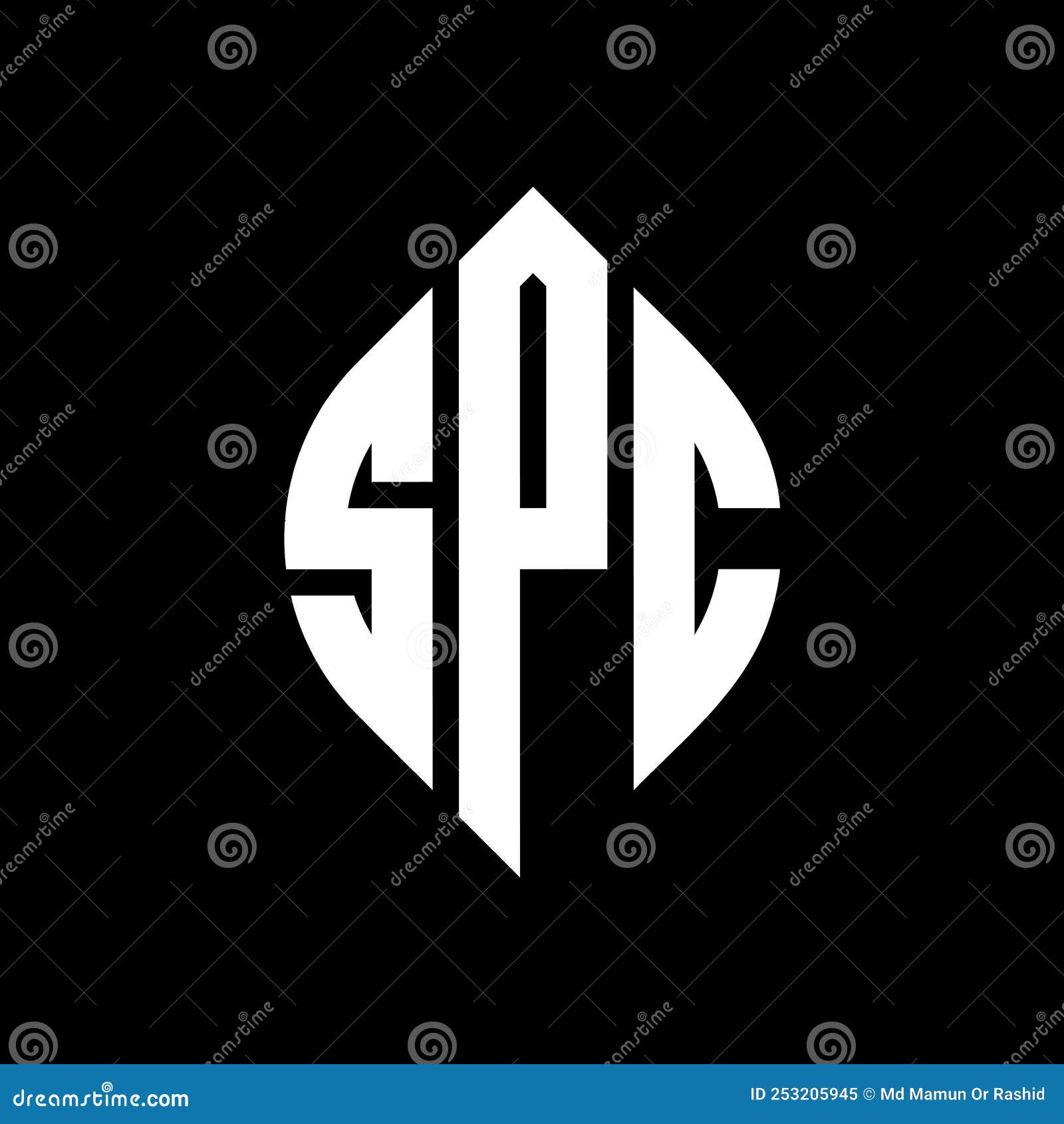 SPC Circle Letter Logo Design with Circle and Ellipse Shape. SPC ...