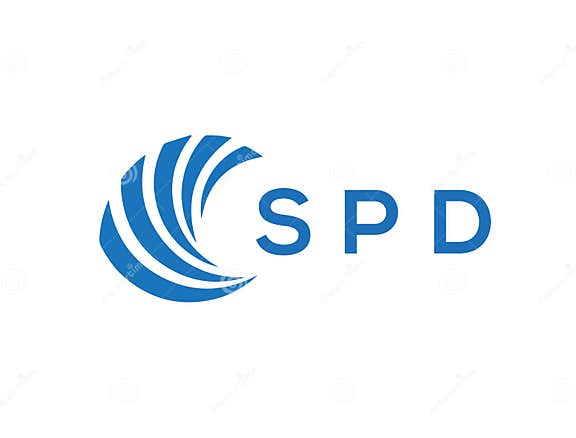 SPD Letter Logo Design on White Background. SPD Creative Circle Letter ...
