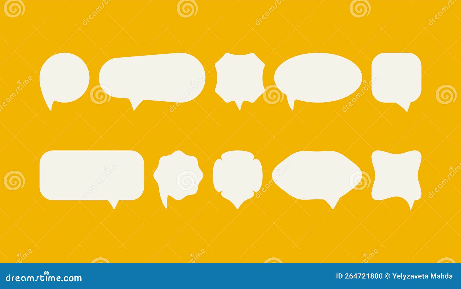 Speak Balloons. Doodle Comic Speech Bubble for Text Banner, Cartoon ...