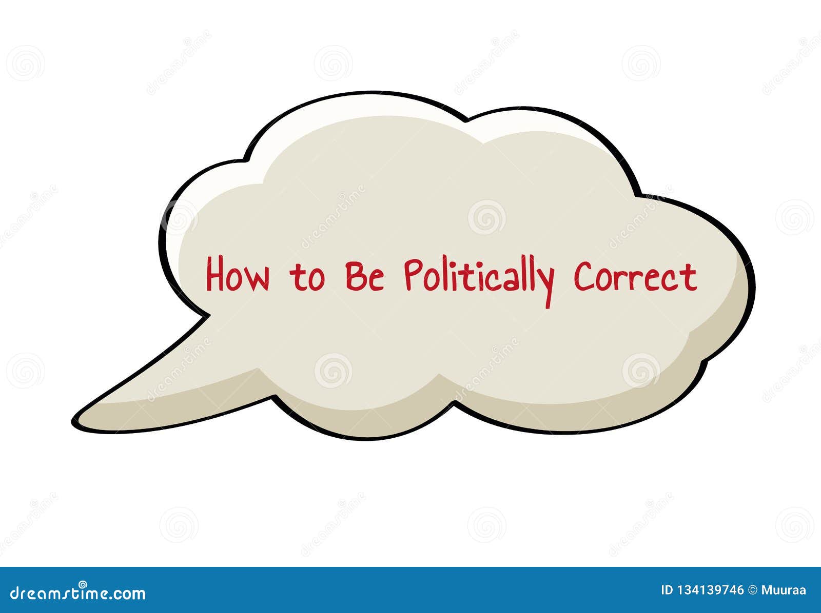 Politically Correct Speak Bubble Stock Vector - Illustration of ethics ...