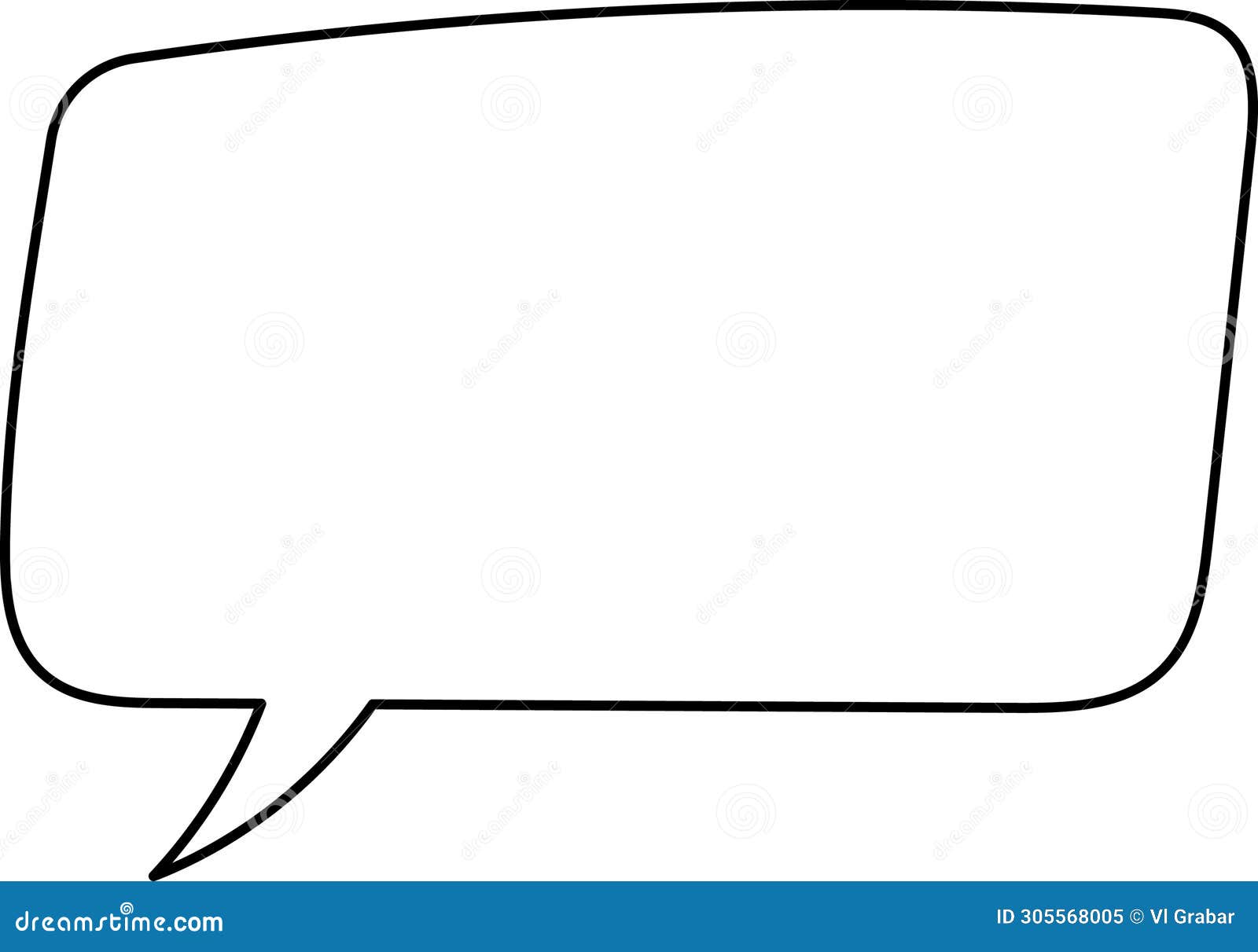 Speak Bubble Text, Message Box, Chatting Box, Cartoon Set. Vector ...