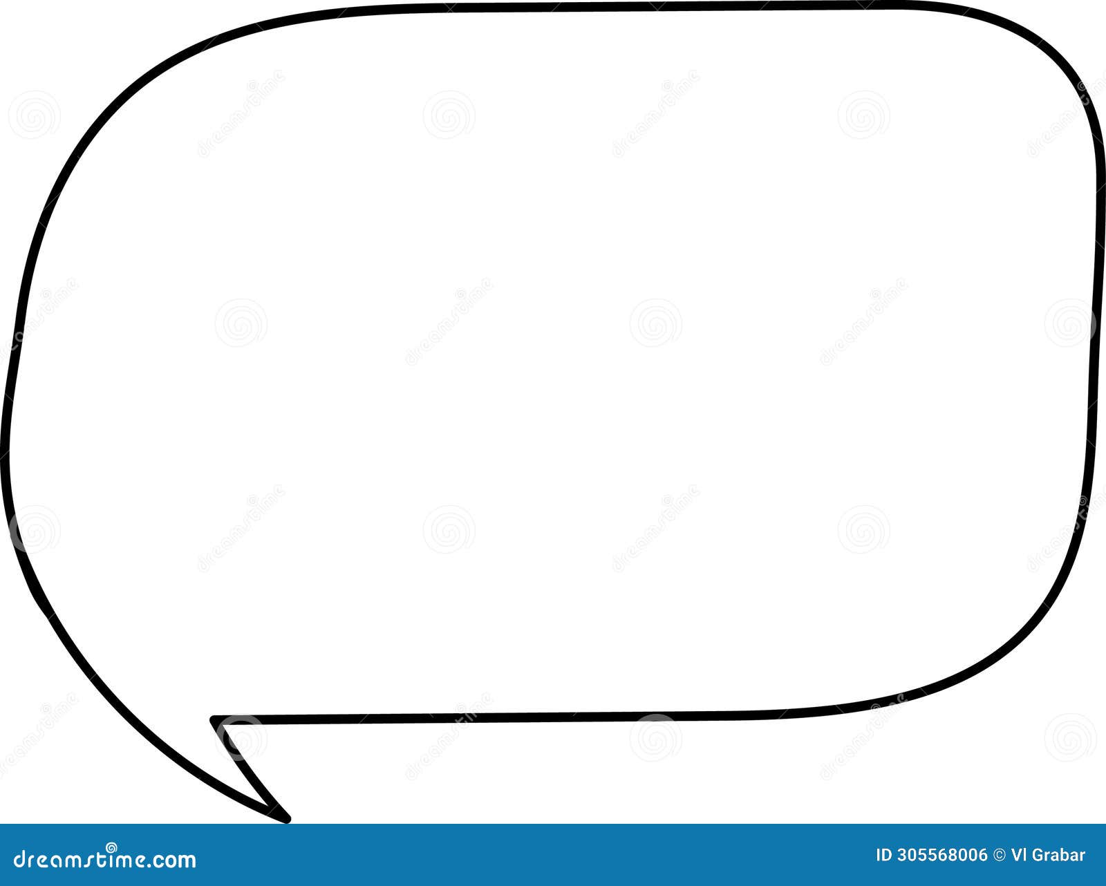 Speak Bubble Text, Message Box, Chatting Box, Cartoon Set. Vector ...