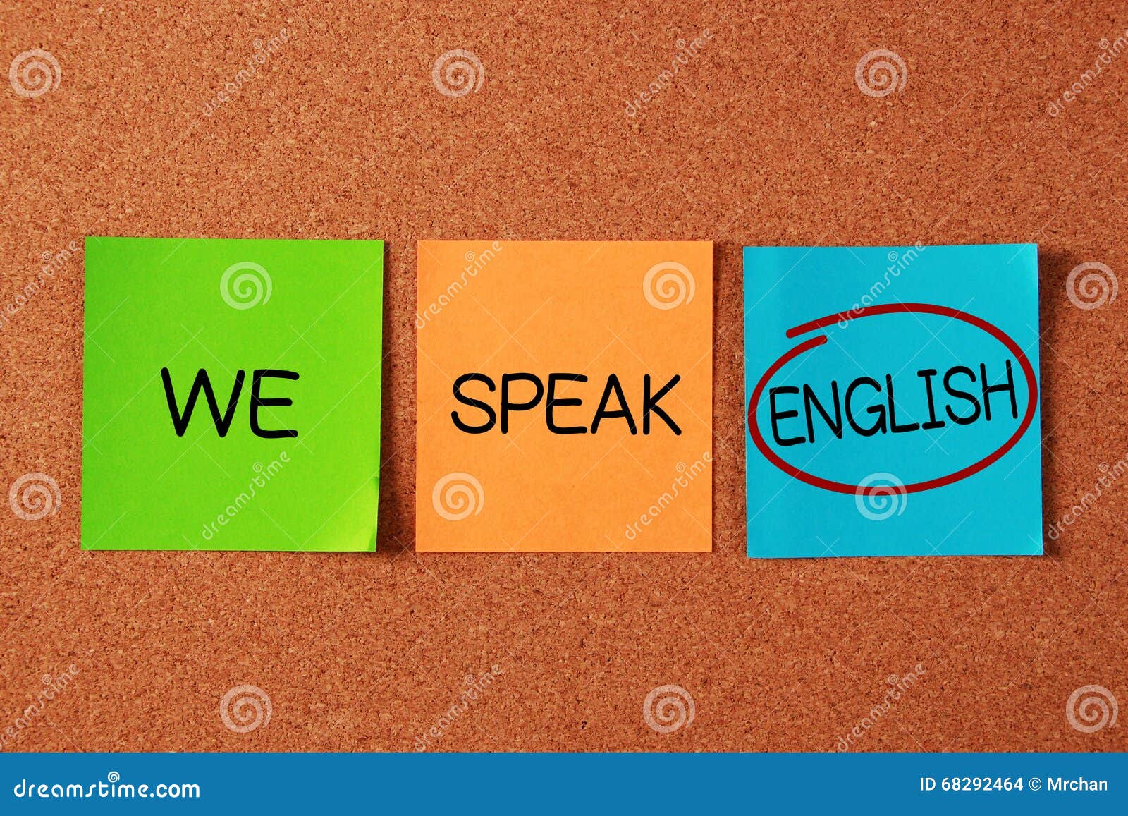 We Speak English stock photo. Image of language, education - 68292464
