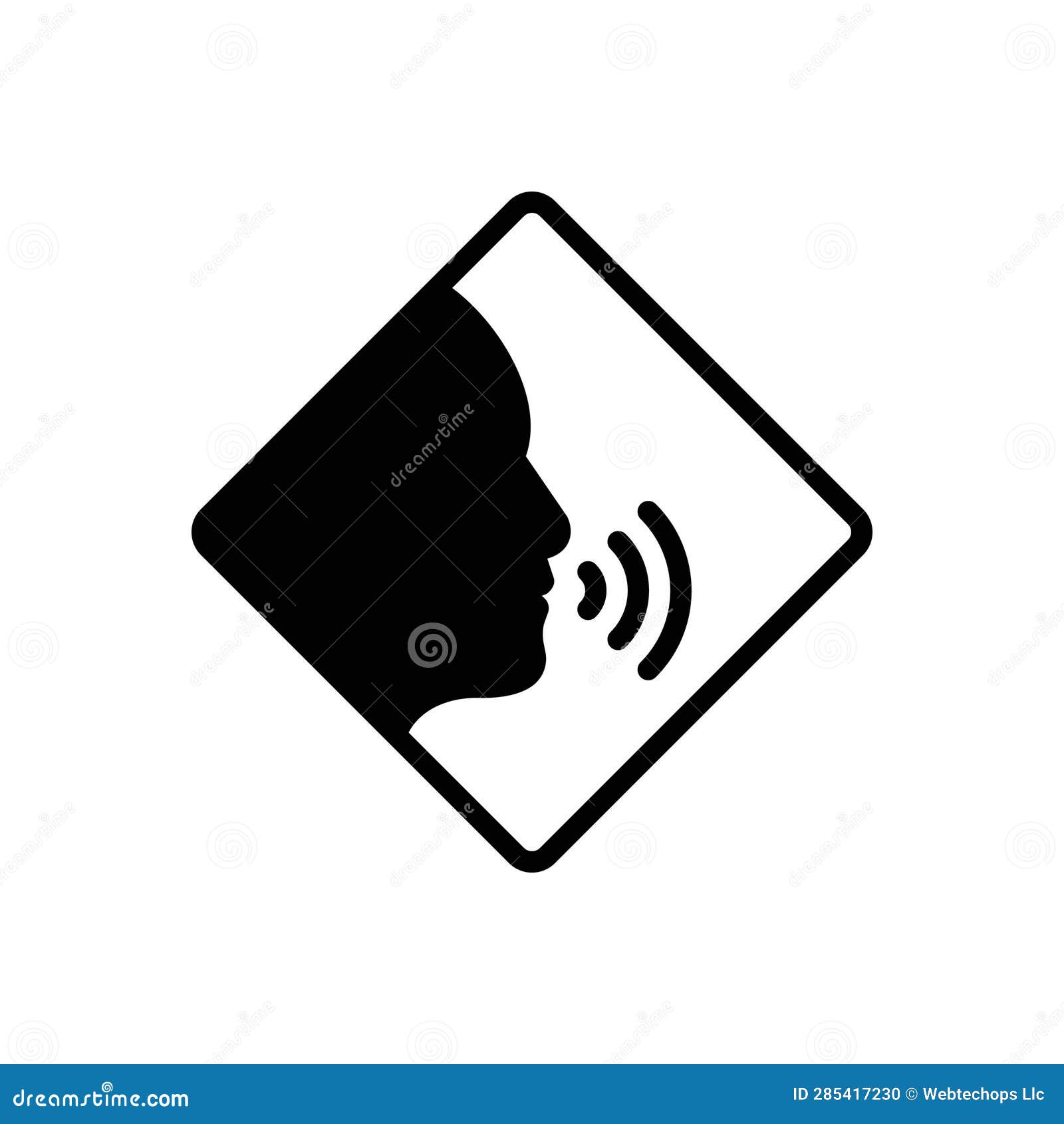 Black Solid Icon for Speak, Convey and Speaking Stock Vector ...