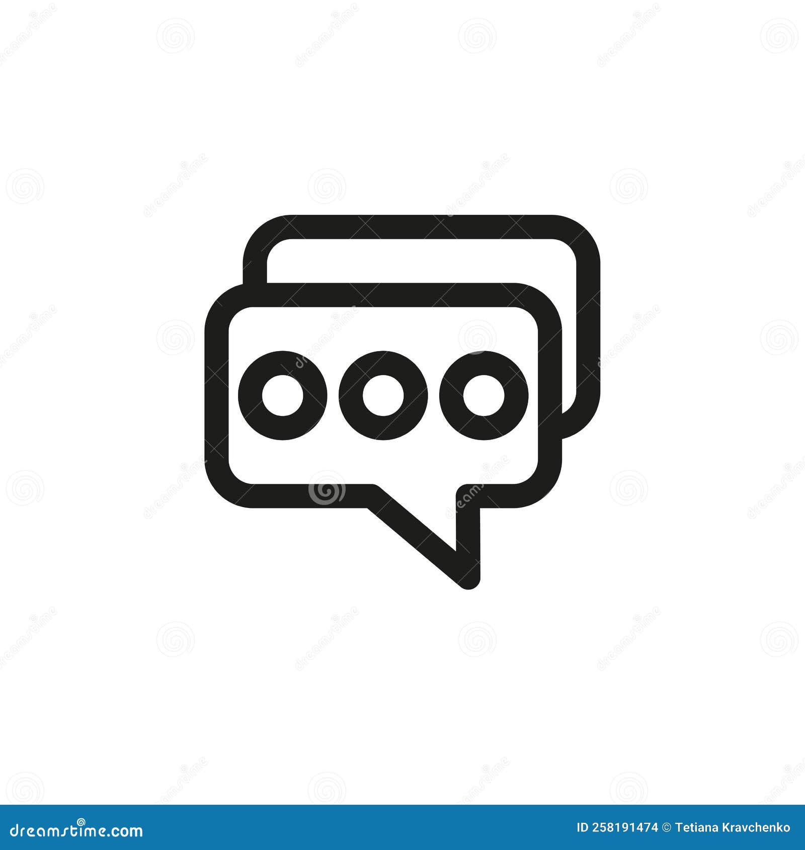 Speak Icon. Message Icon. Dialog, Chat Speech Bubble. Vector ...