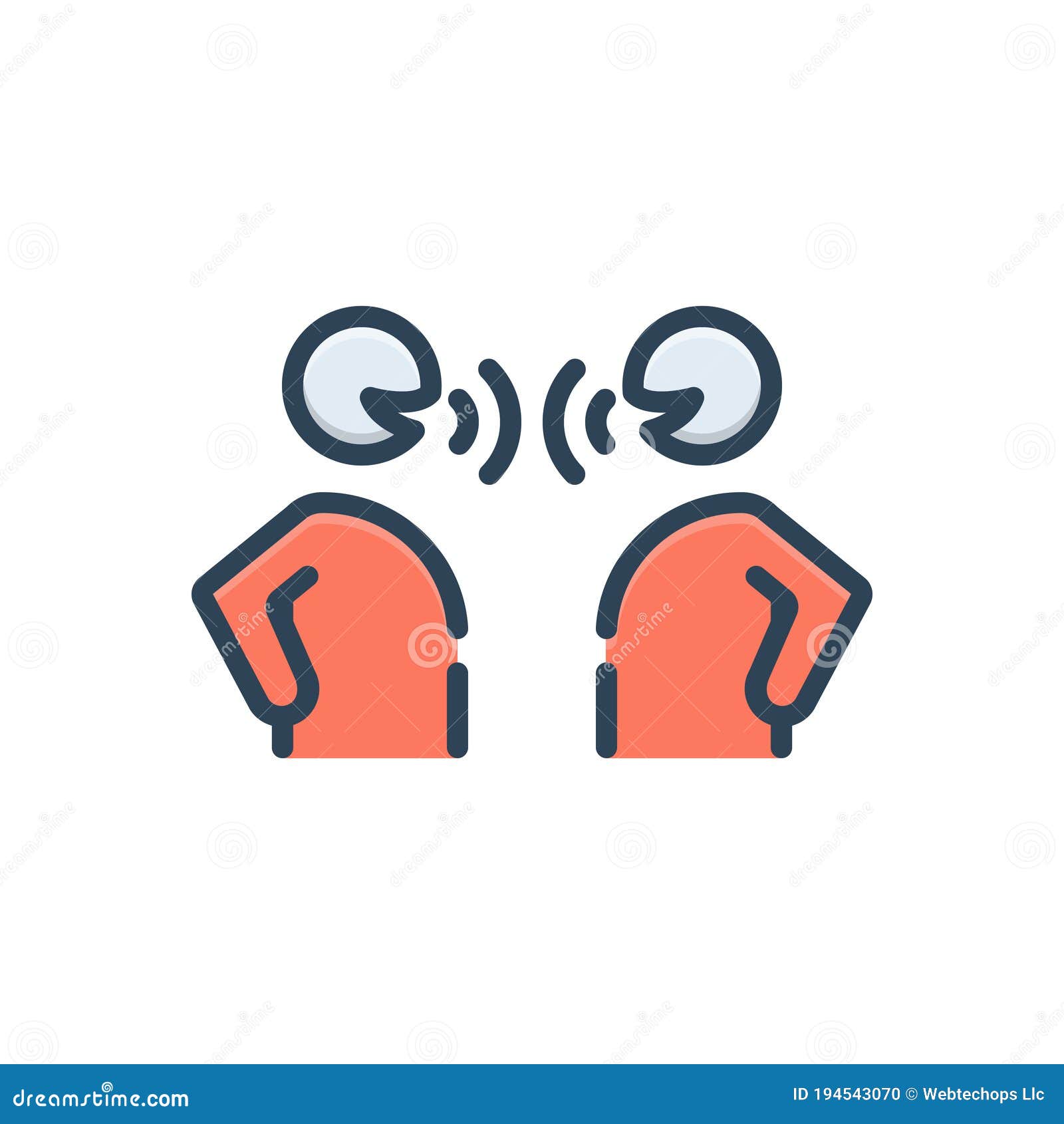 Color Illustration Icon for Speak, Say and Tell Stock Illustration ...