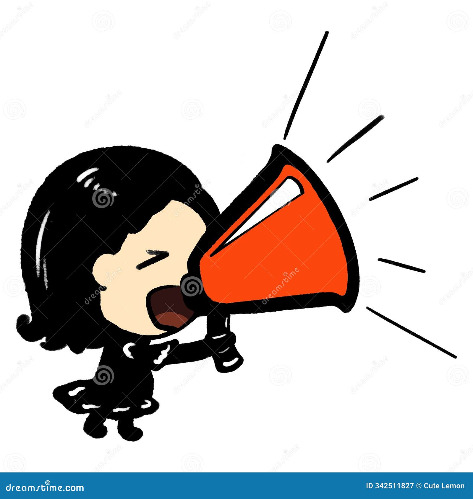 Loud Little Boy Cartoon | CartoonDealer.com #38044403