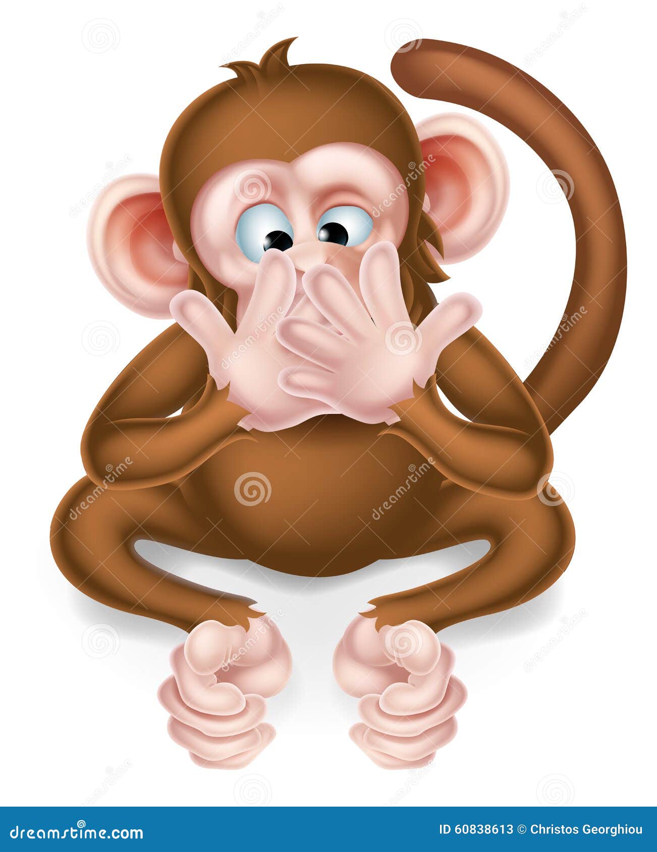 Emoji Monkey Covering Mouth