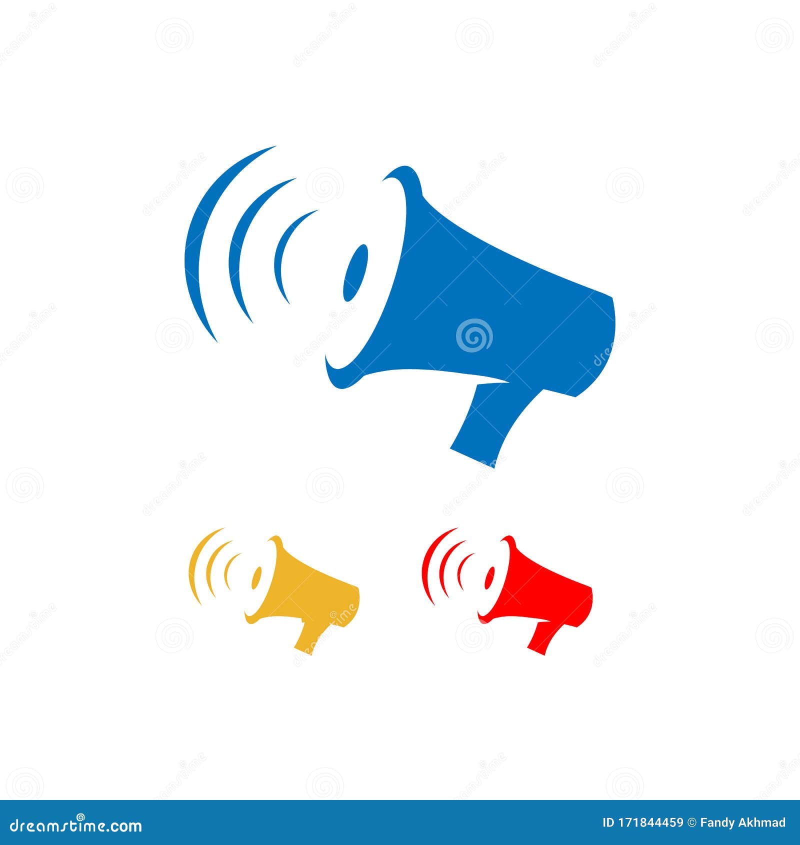 Speak Up Loud Tool Megaphone Logo Design Vector Concept Stock Vector ...