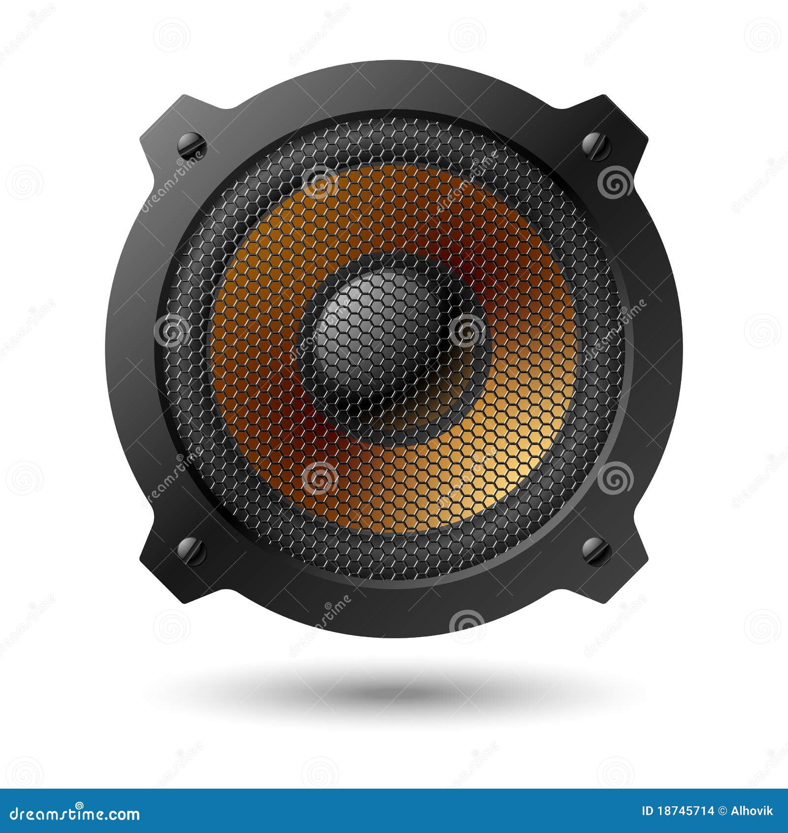 Speaker stock vector. Illustration of design, electronic - 18745714