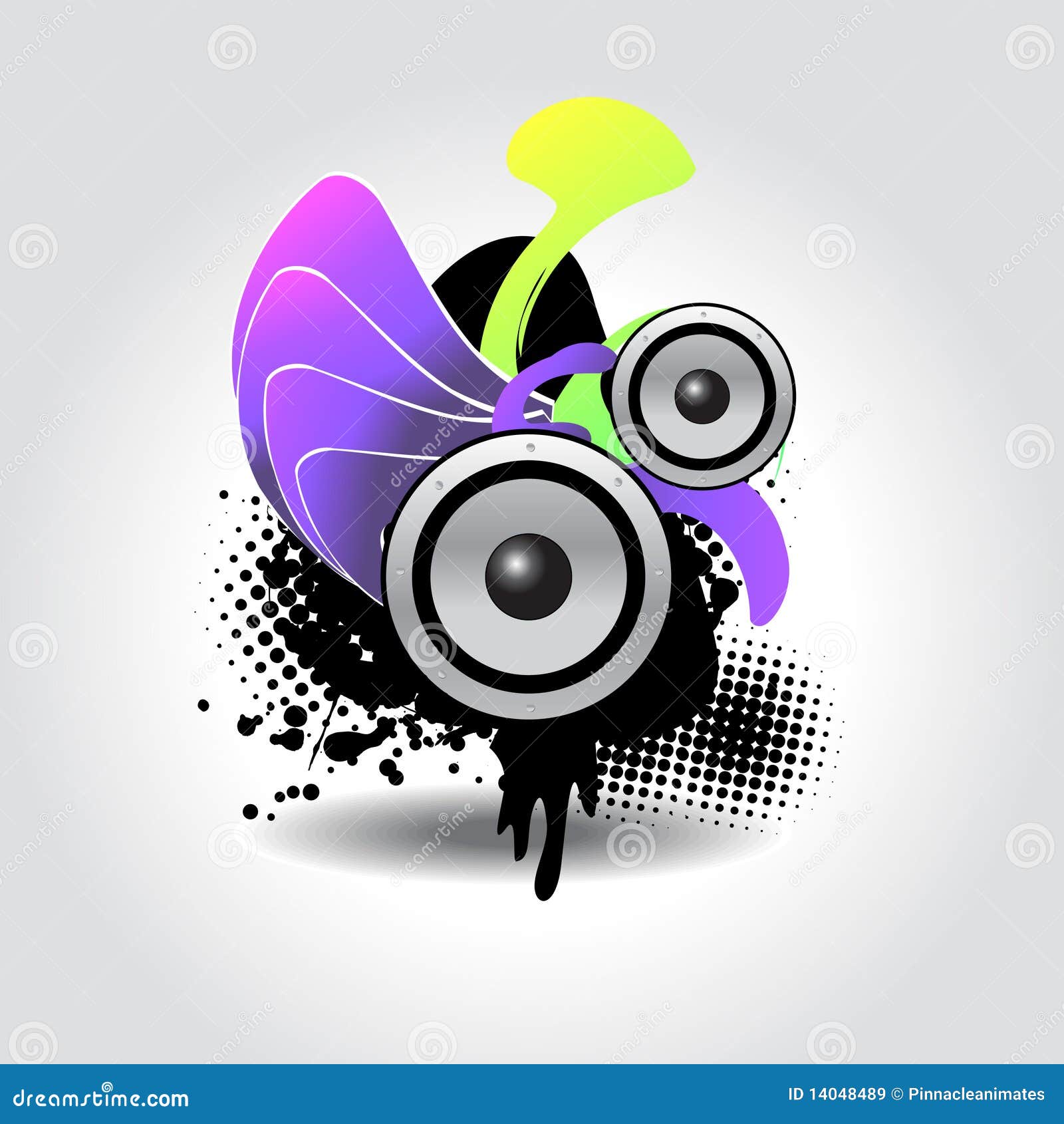Speaker abstract stock vector. Illustration of artistic - 14048489