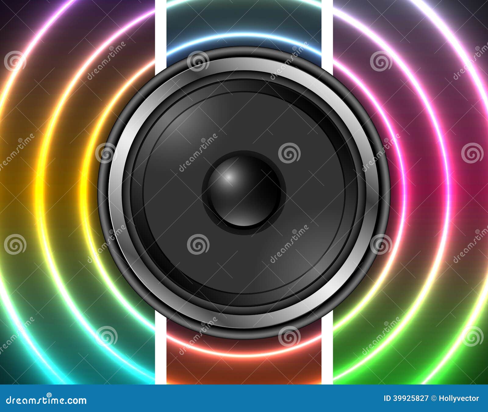 Speaker with Abstract Colorful Background Stock Vector - Illustration ...