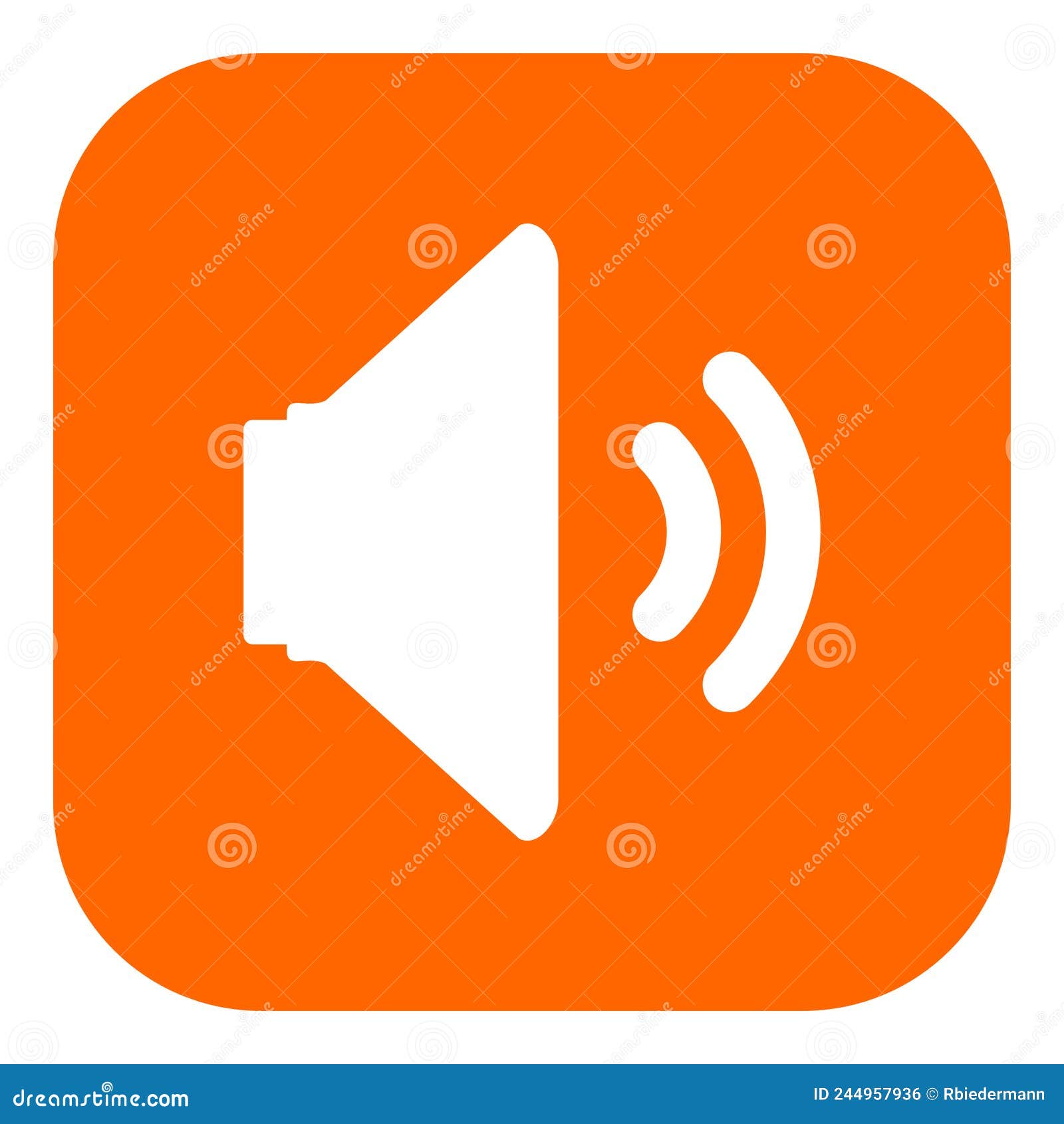 Speaker and app icon stock vector. Illustration of music - 244957936
