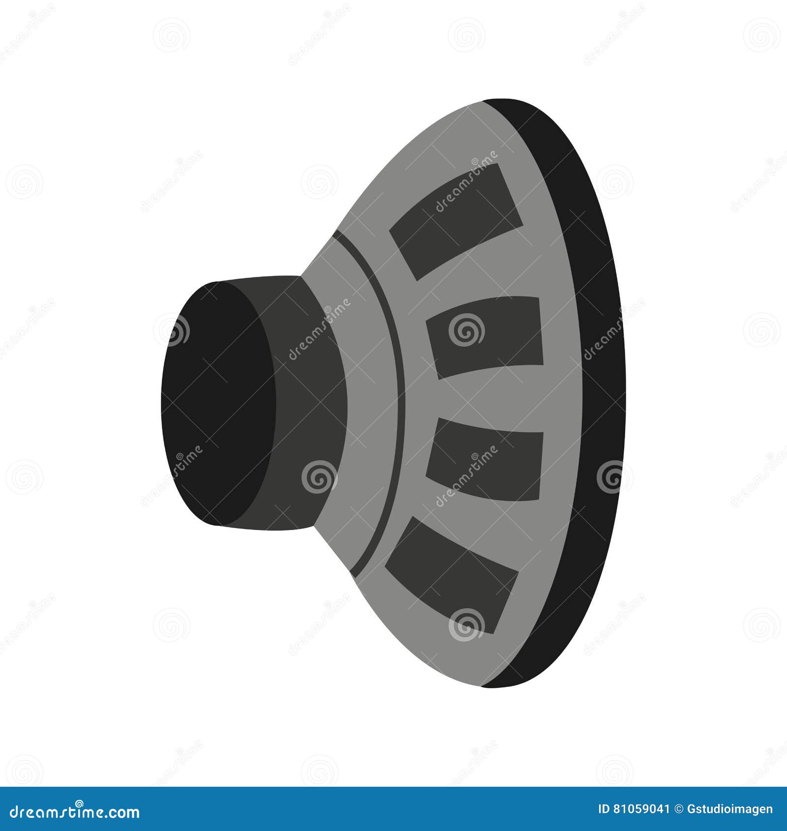 Speaker audio device icon stock vector. Illustration of symbol - 81059041
