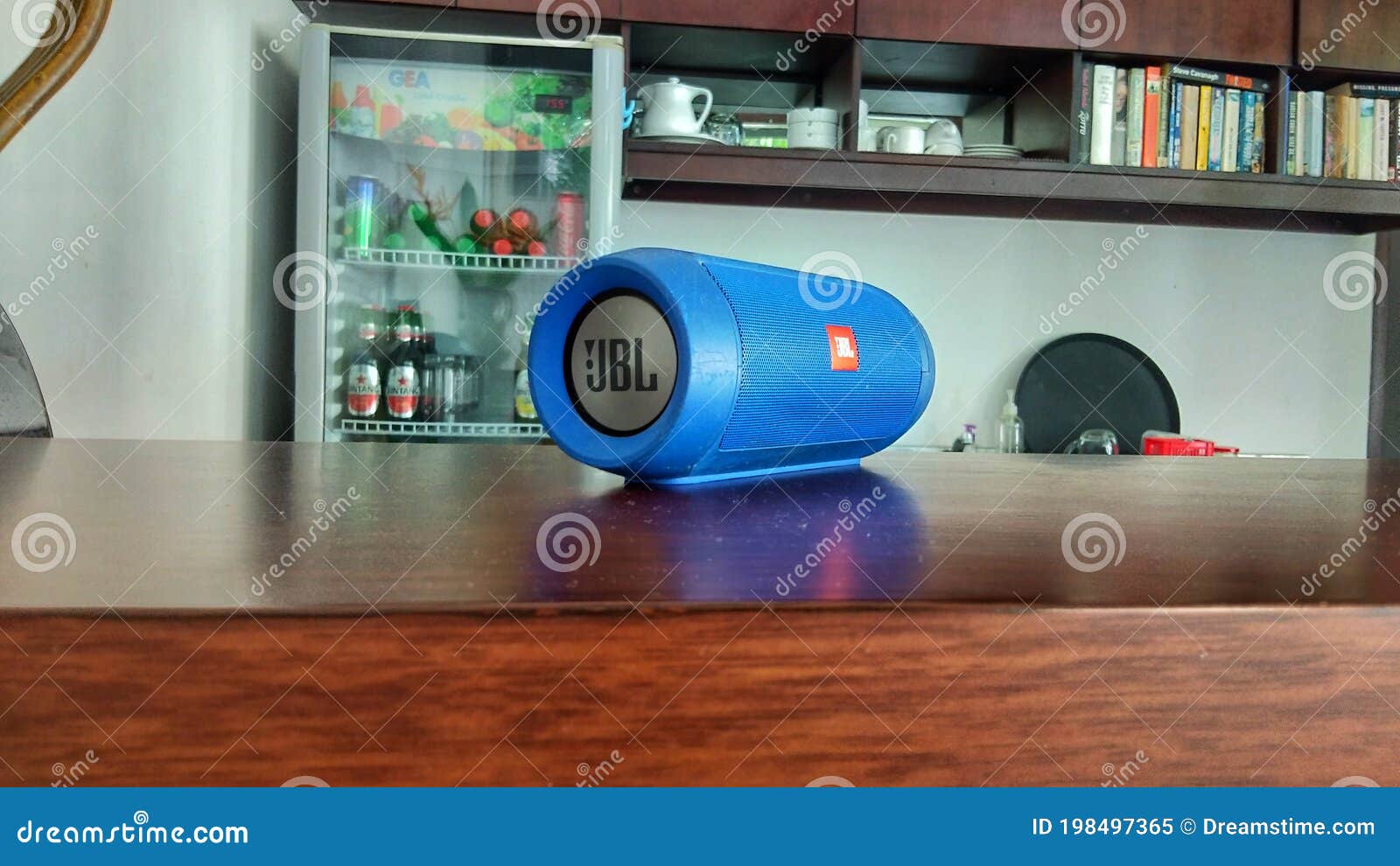 Speaker Bluetooth Color Blue with Brand JBL Editorial Image - Image of ...