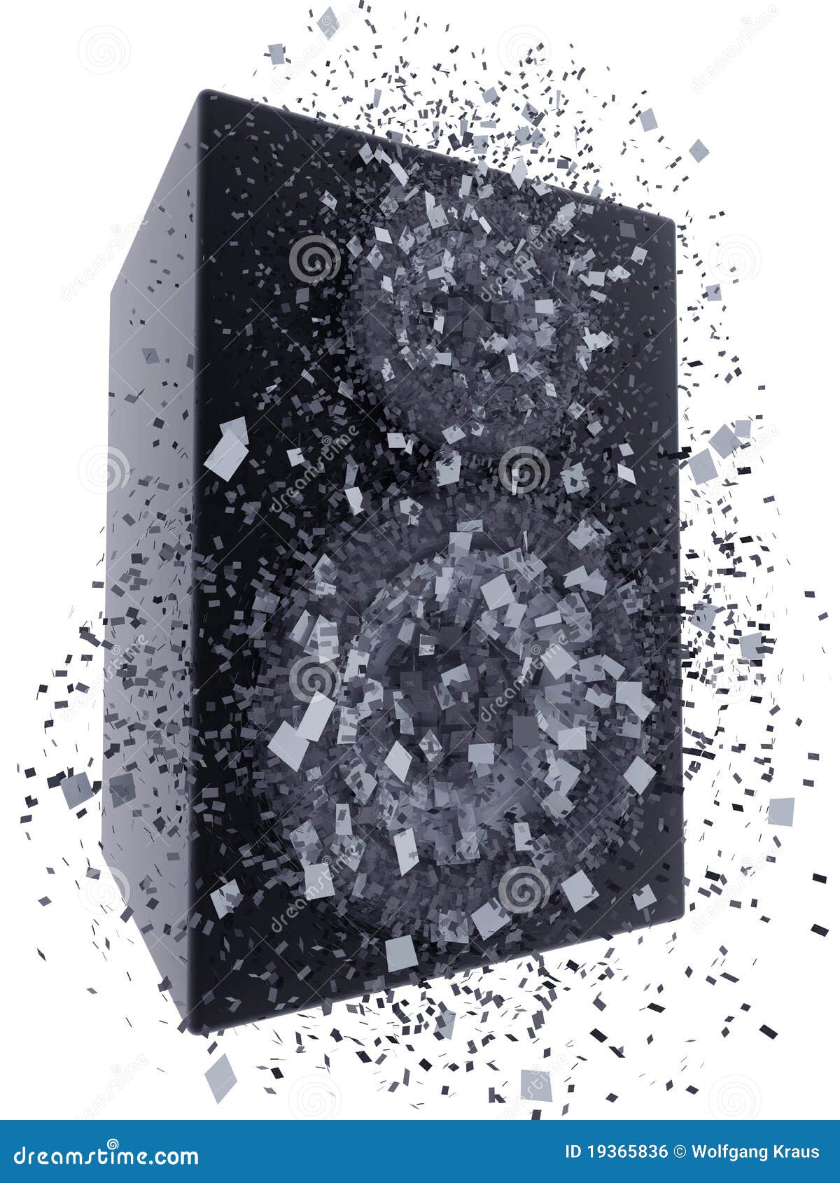 Speaker Box Exploding Stock Photography | CartoonDealer.com #19365836