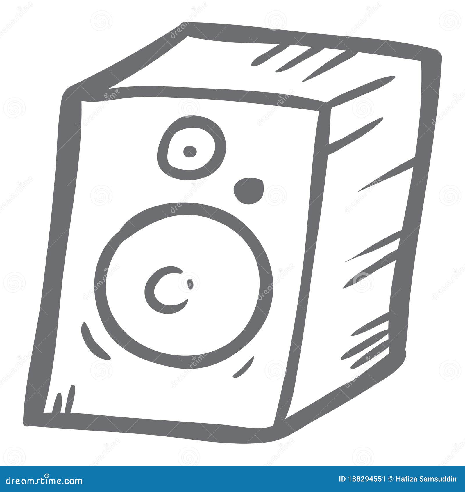 Speaker Box. Vector Illustration Decorative Design Stock Vector ...