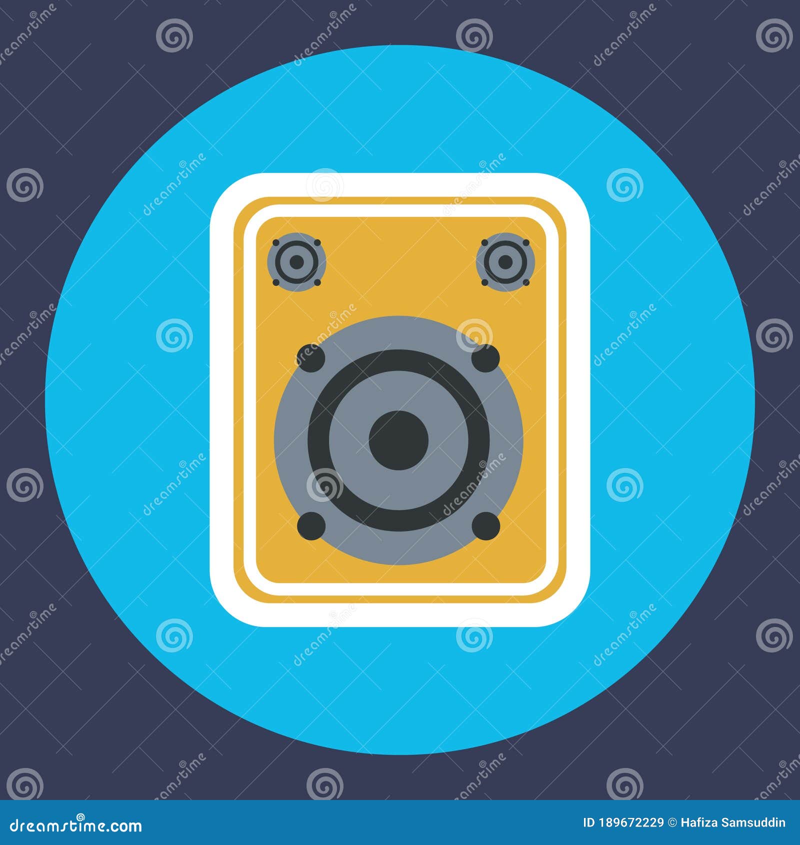 Speaker Box. Vector Illustration Decorative Design Stock Vector ...