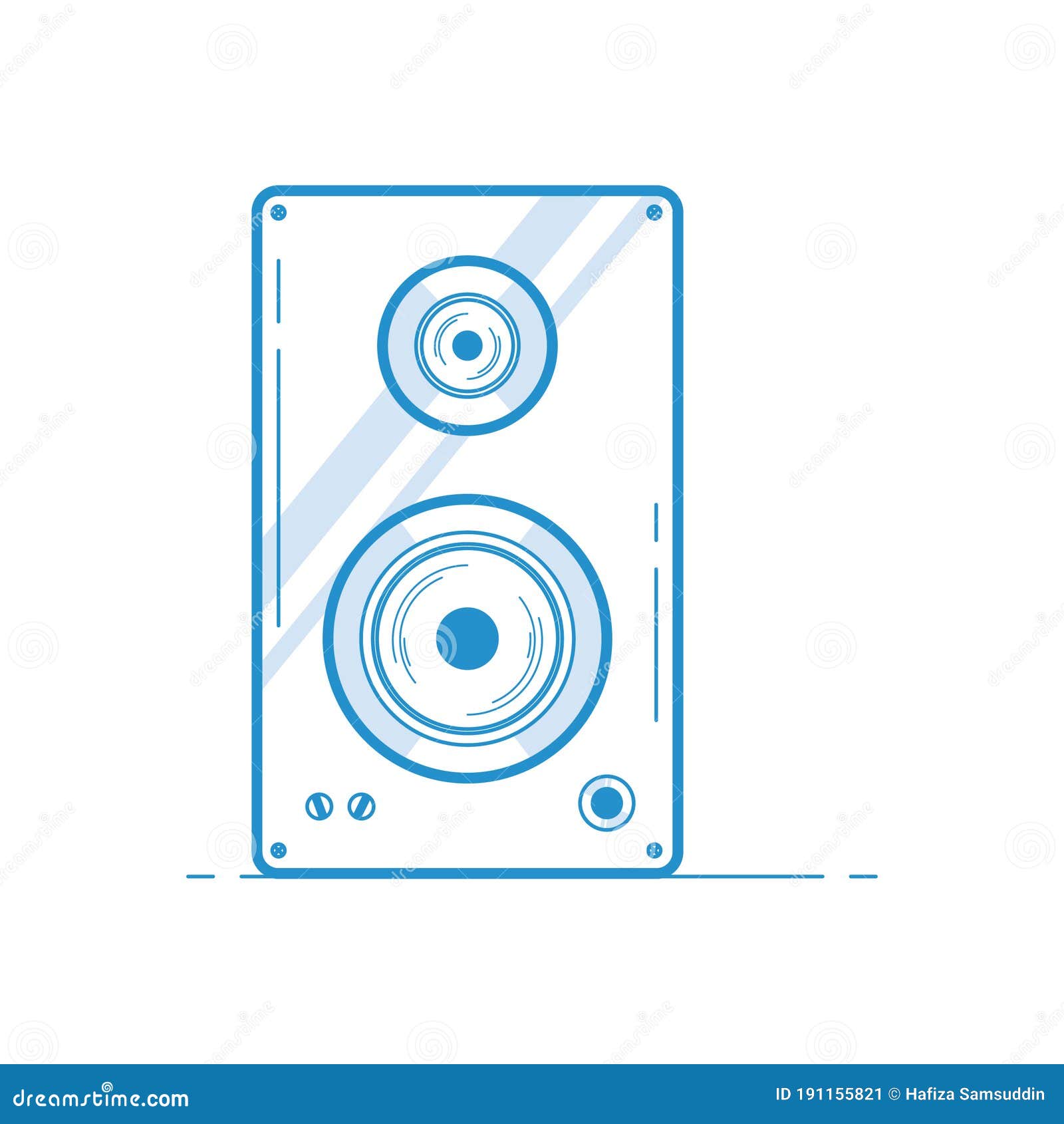 Speaker Box. Vector Illustration Decorative Design Stock Vector ...